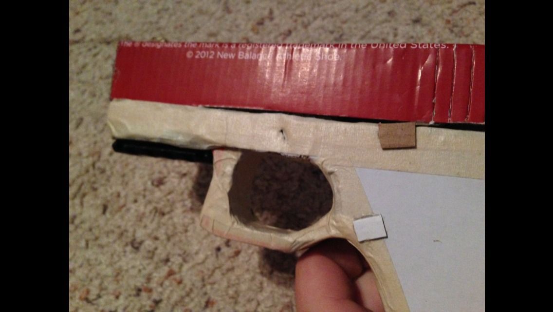 Make a Cardboard Glock With Working Parts : 9 Steps - Instructables