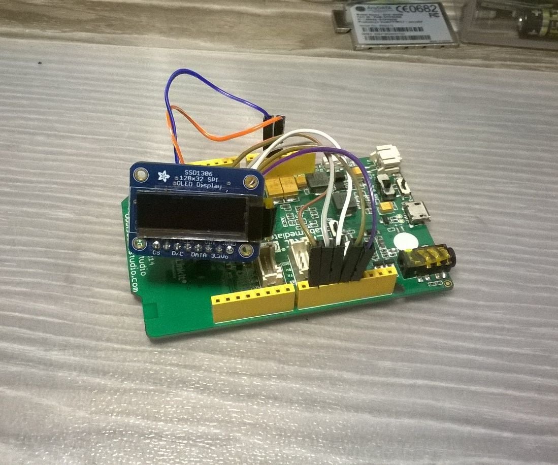 OLED Displays and LinkIt ONE Board : 4 Steps - Instructables