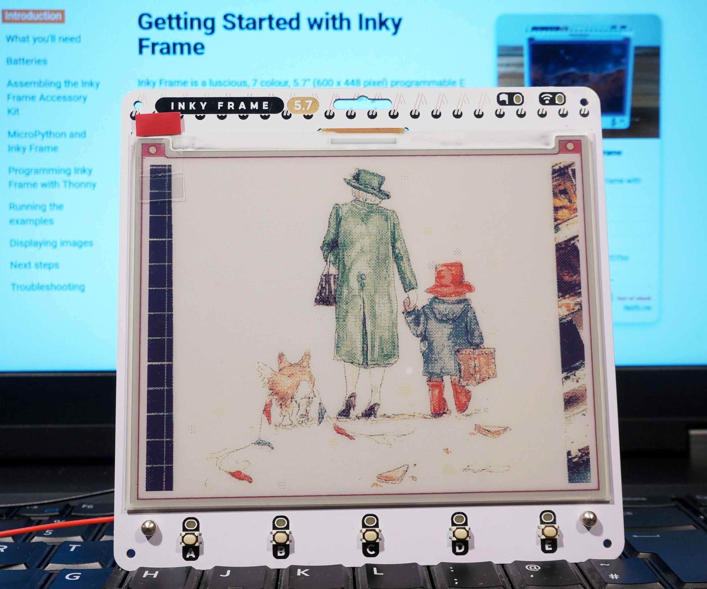 Battery-Powered Digital Picture Frame Using Pimoroni Inky Frame : 12 ...
