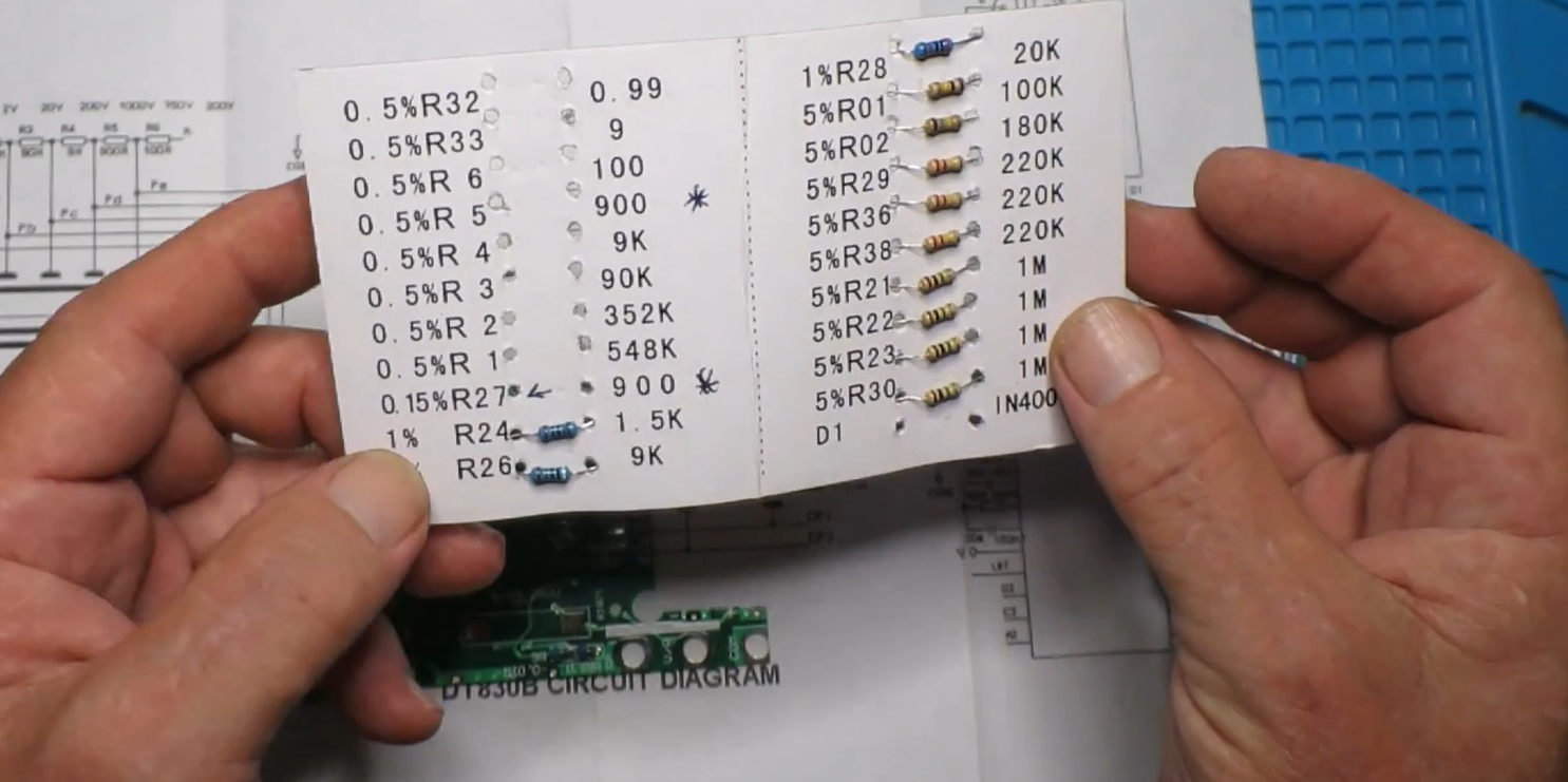 Digital Multimeter Kit Build DT830B DMM - Electronic Beginners Project ...