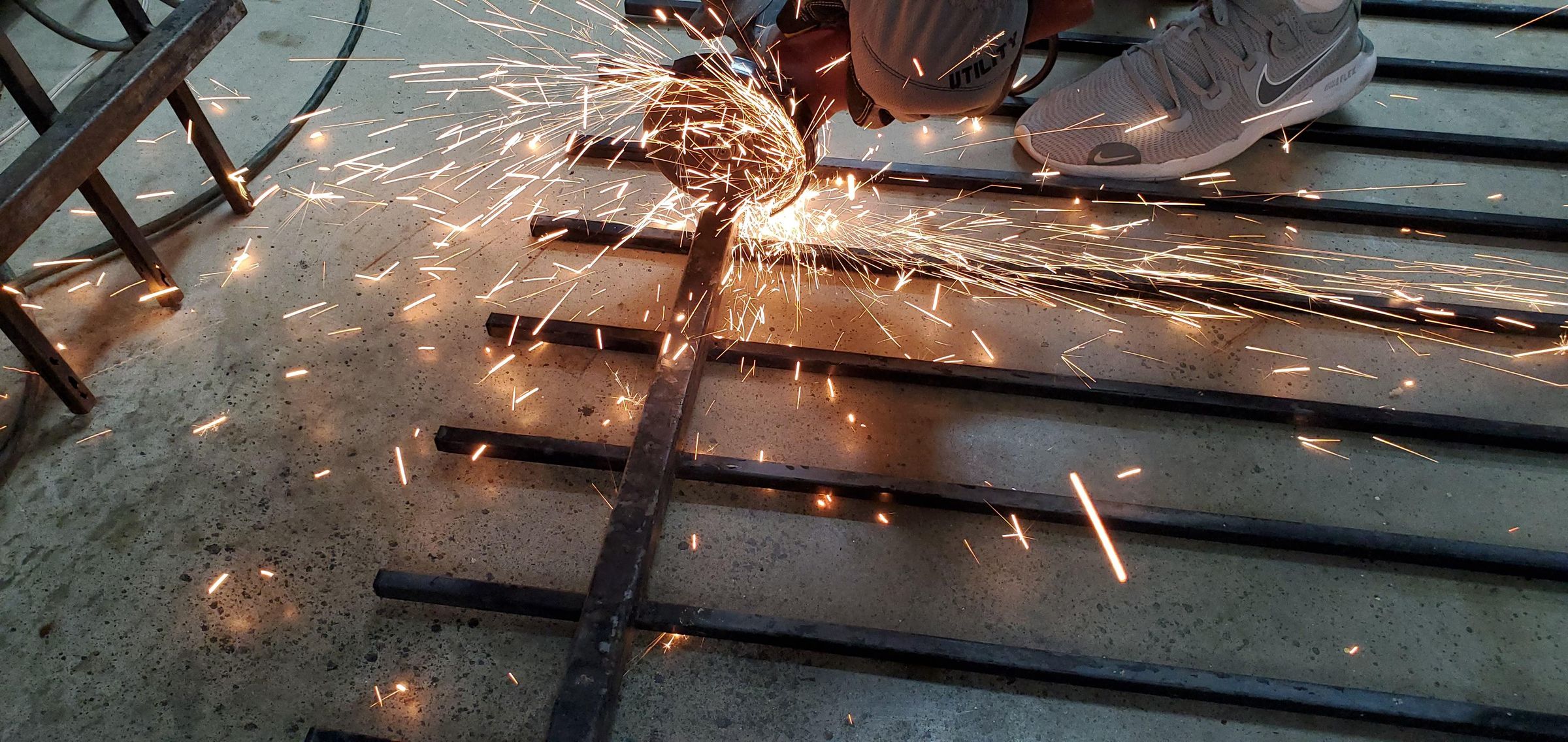 Skeleton in a Hanging Cage From Scrap Metal - Yard Decoration : 11 ...