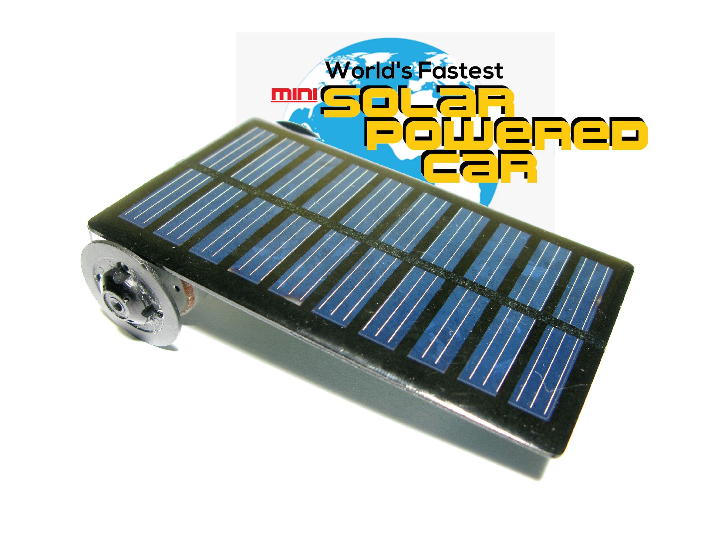DIY Mini Solar Car! (14kph Toy) : 8 Steps (with Pictures) - Instructables