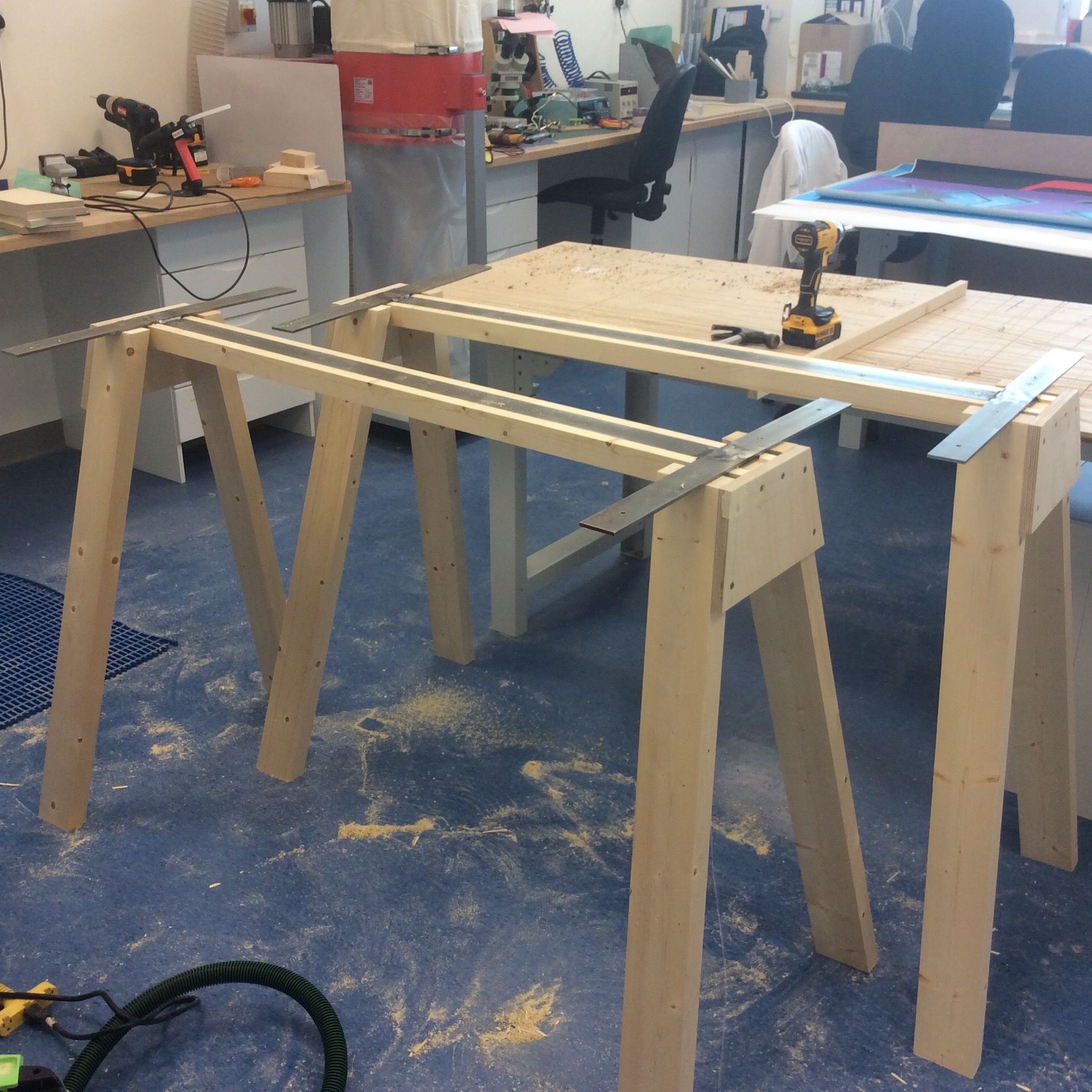 High Trestle Table - Including Prototype Table : 10 Steps (with ...