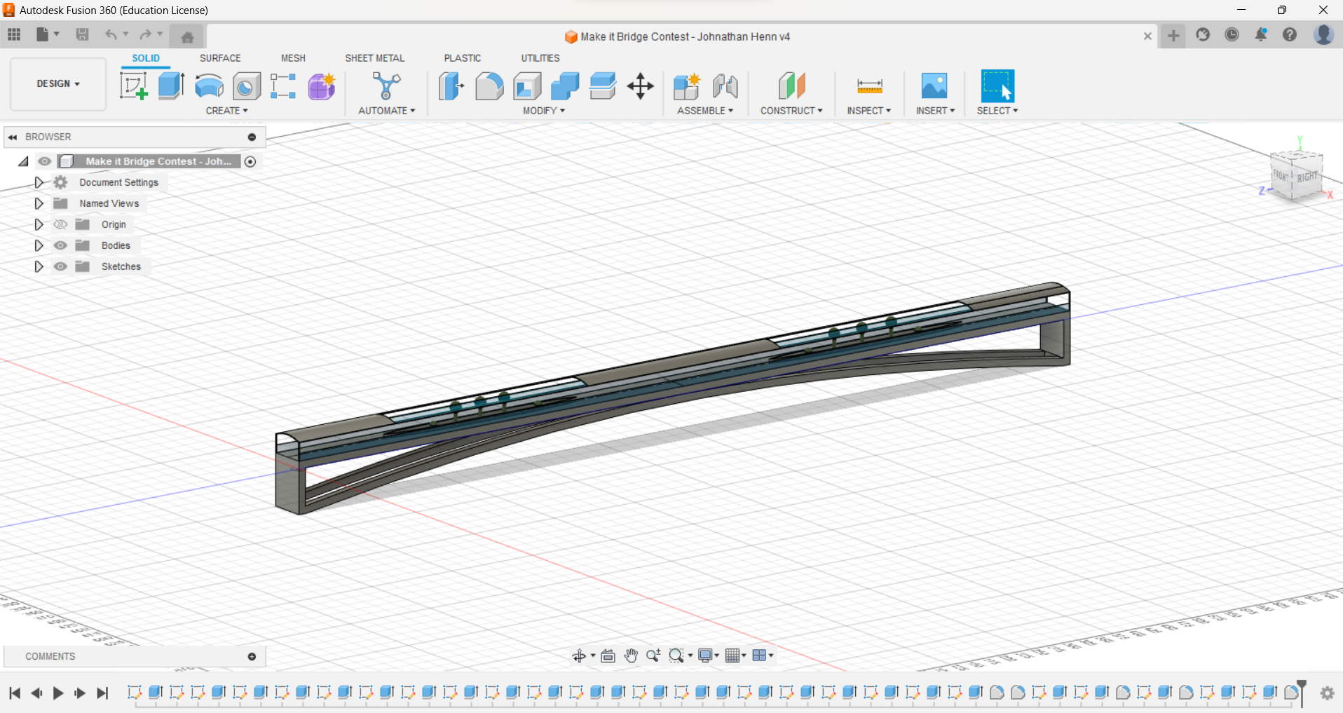 River Crossing Pedestrian Bridge for Make It Bridge Design Contest : 9 ...