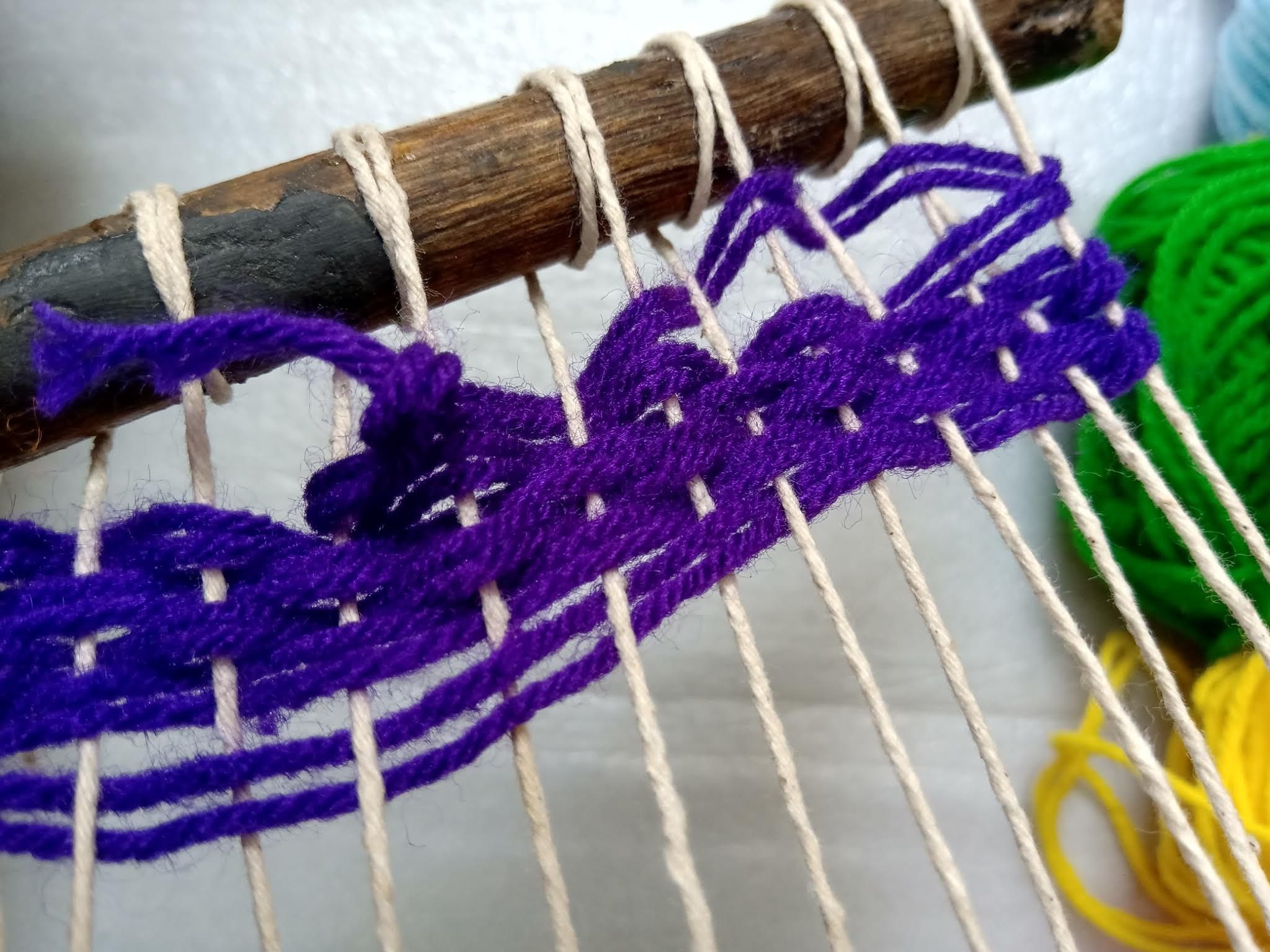 Wood & Yarn (Full & Partial Branch Weaving, Tiny Birds) - Home Decor ...