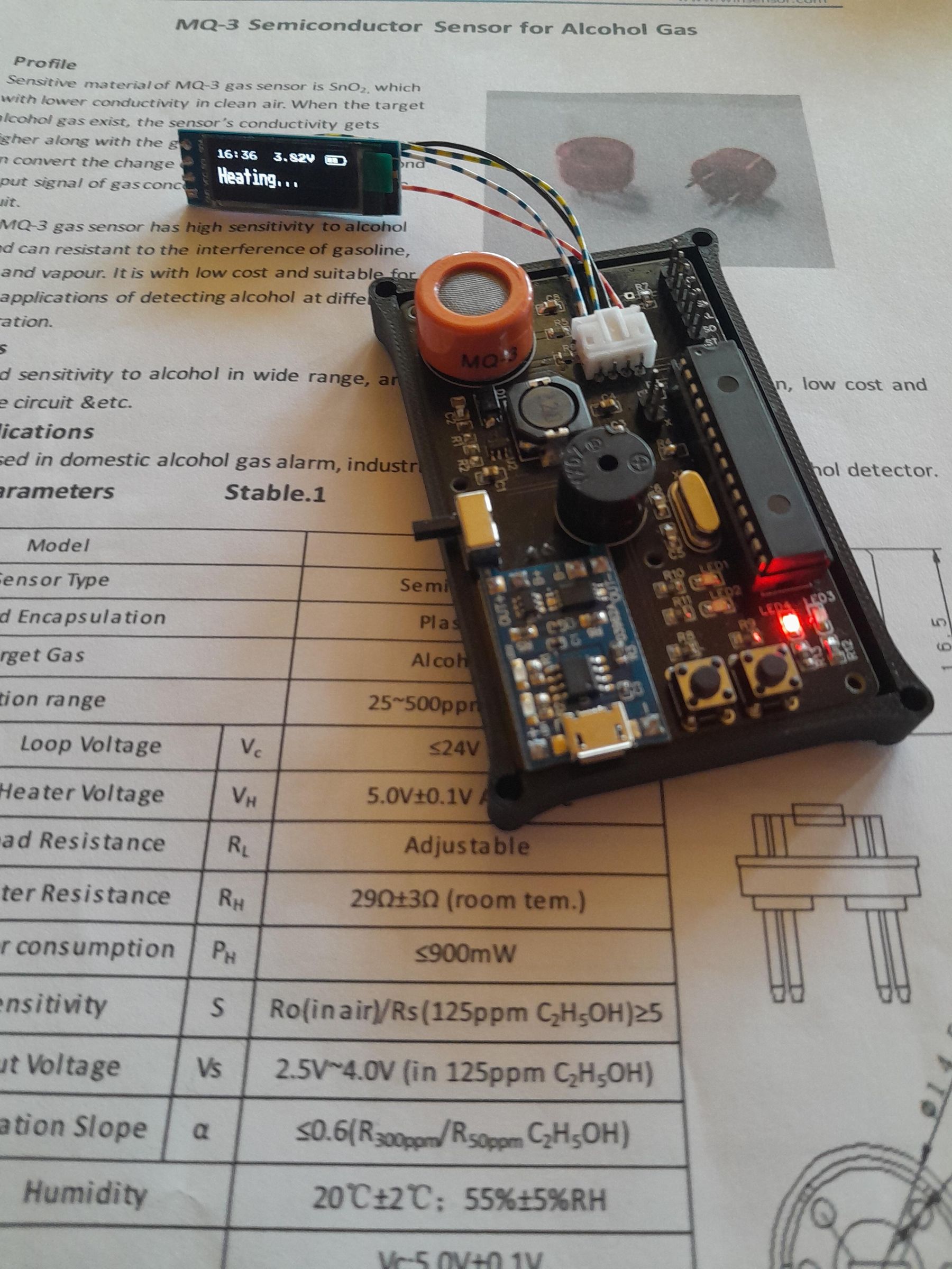 DIY Breath Analyzer With the MQ3 : 7 Steps (with Pictures) - Instructables