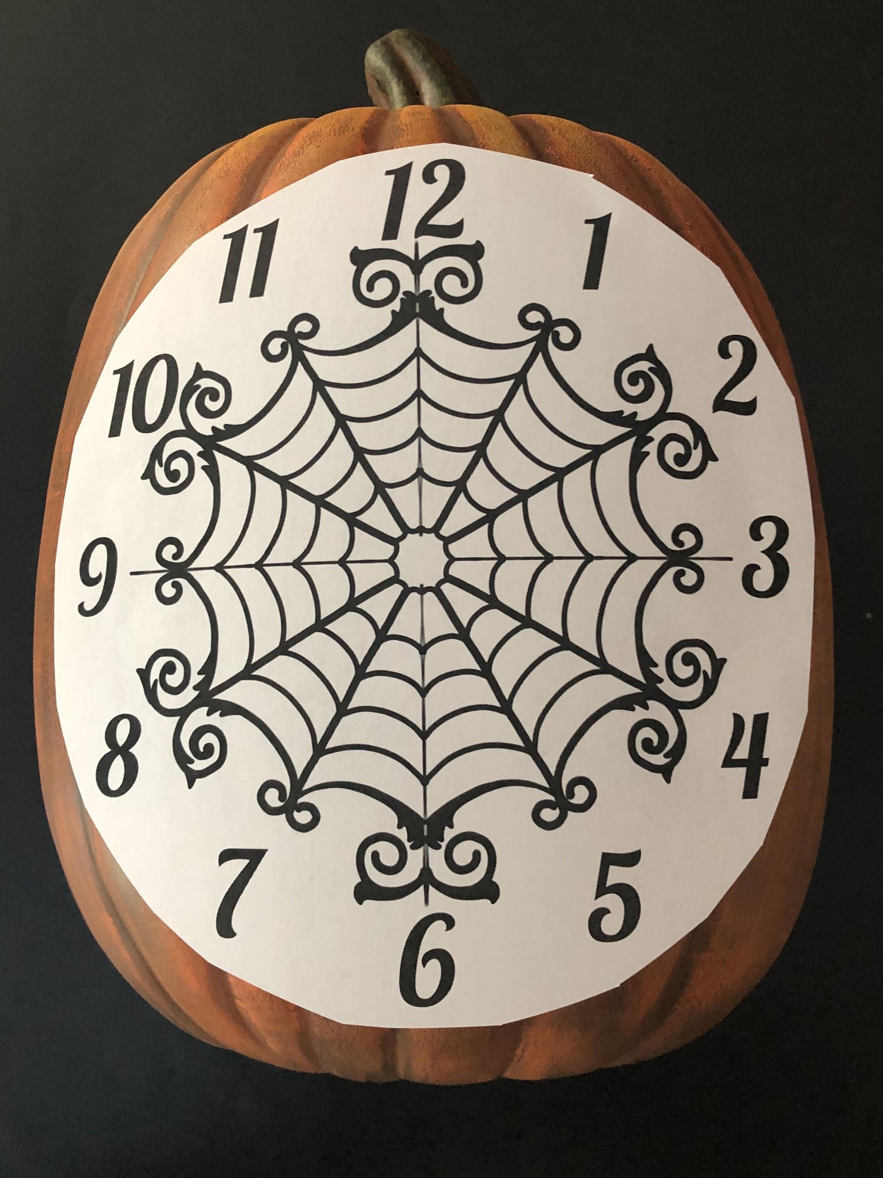 Pumpkin Spider Web Clock : 6 Steps (with Pictures) - Instructables