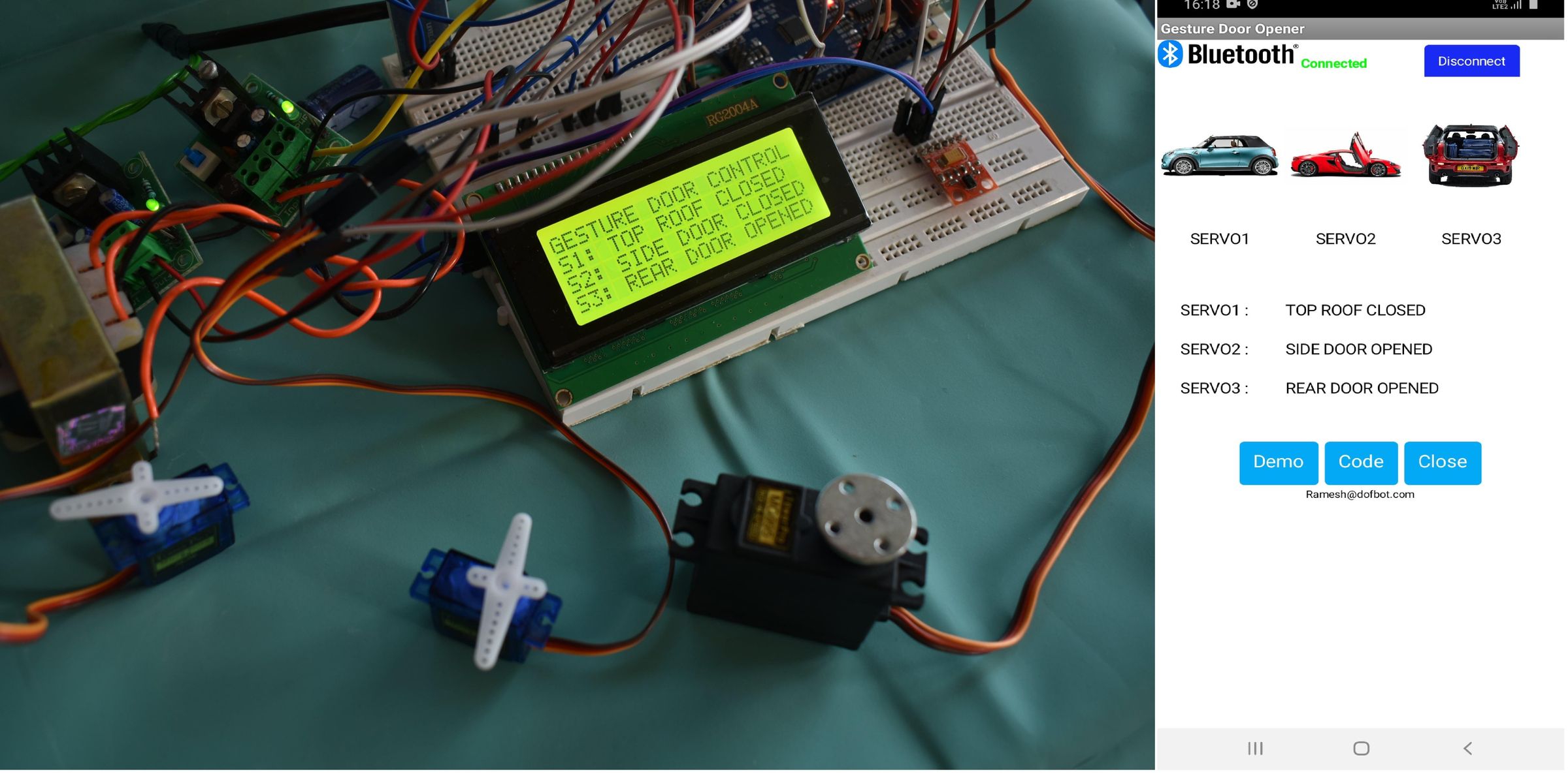Gesture Controlled Door Using Servo Motor - Instructables