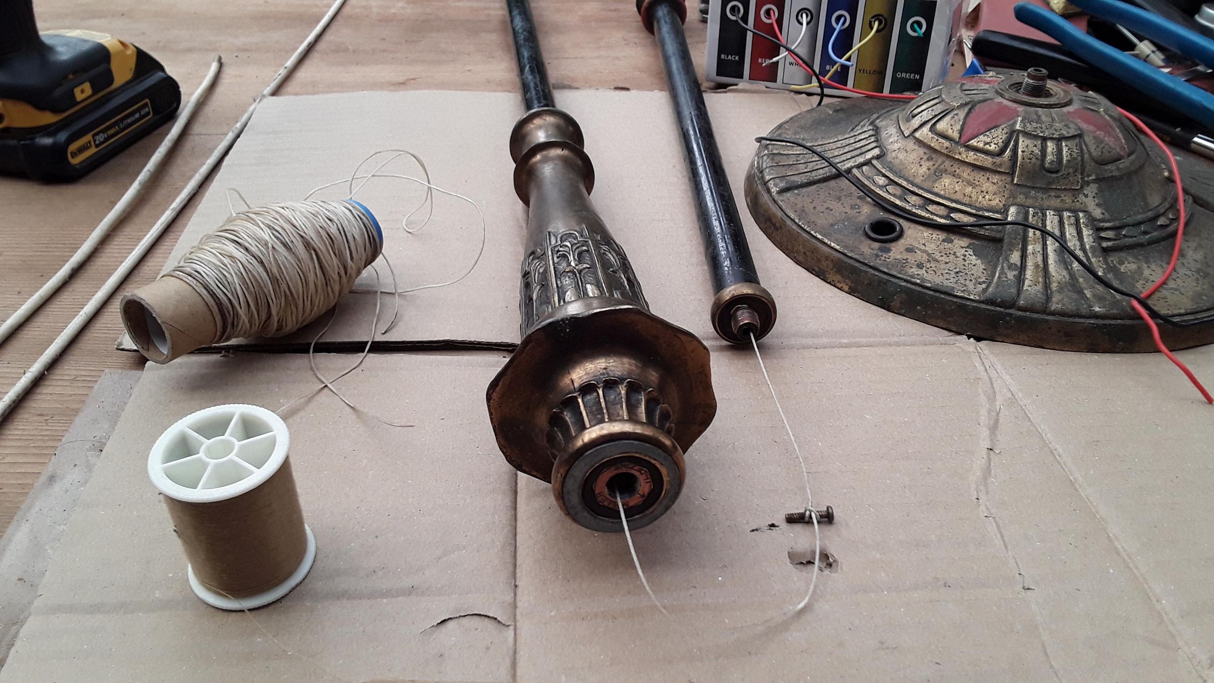 Antique Pole Lamp Restoration : 4 Steps - Instructables