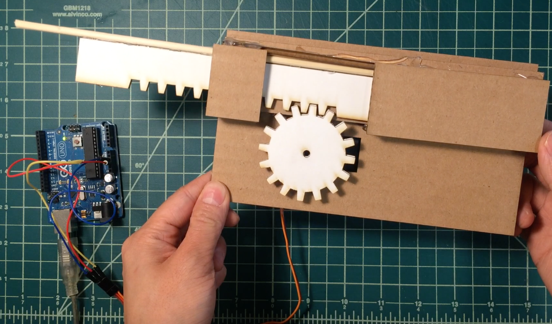 Linear Motion by Rack and Pinion : 8 Steps (with Pictures) - Instructables