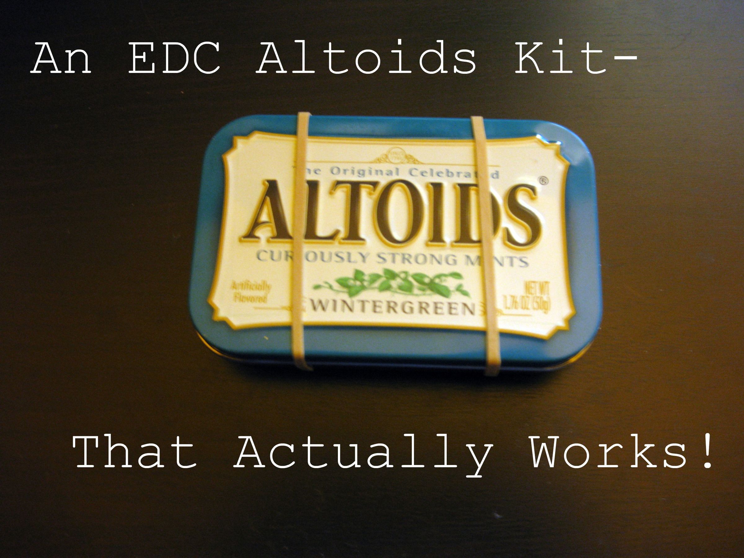 A GOOD Altoids Can EDC Kit : 6 Steps - Instructables