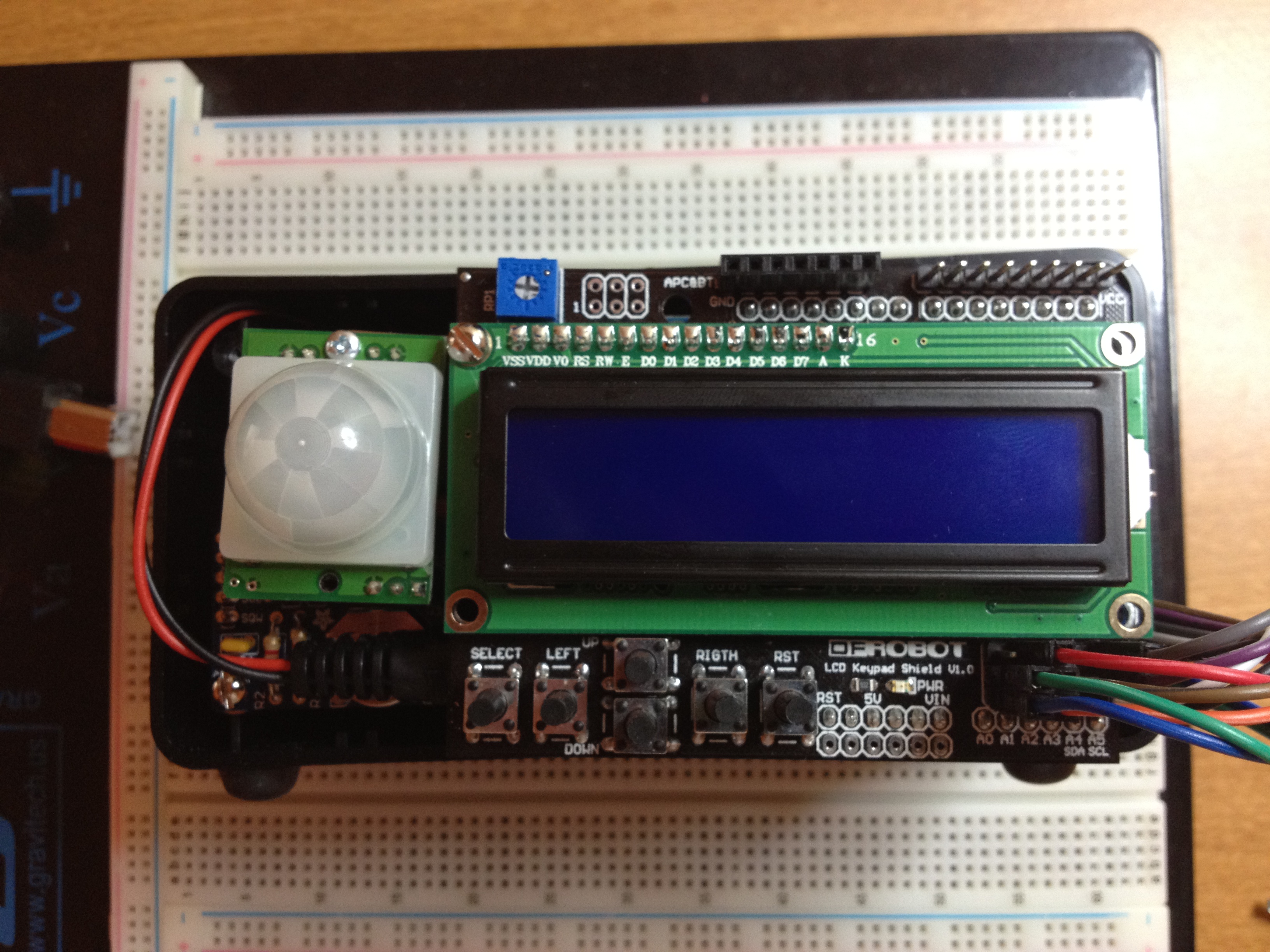 Motion Sensitive LCD Real-Time Clock/Alarm/Timer (Updated Program) : 8 ...