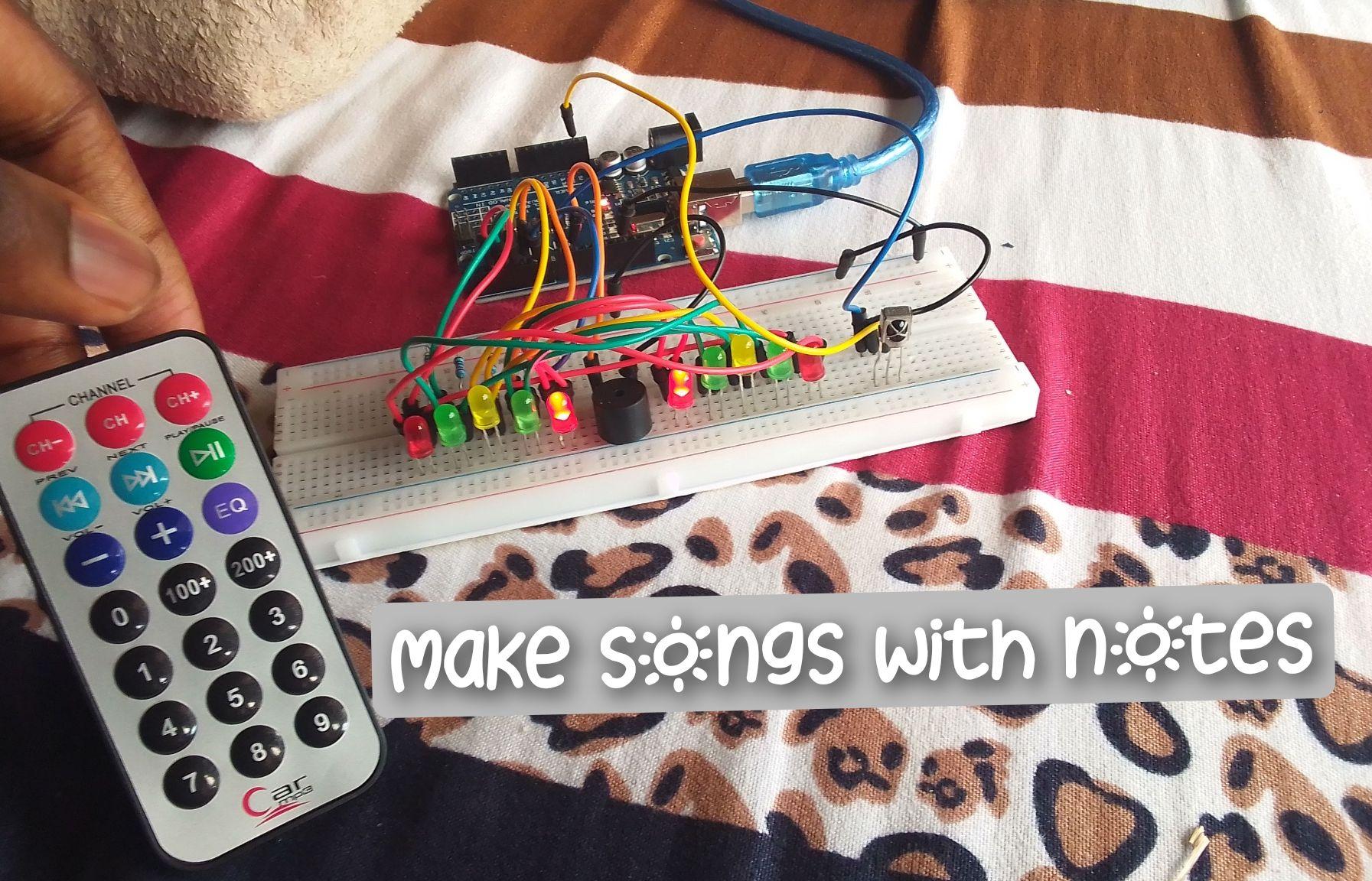 Passive Buzzer Music Maker (Make Notes & Add Songs) : 5 Steps (with ...