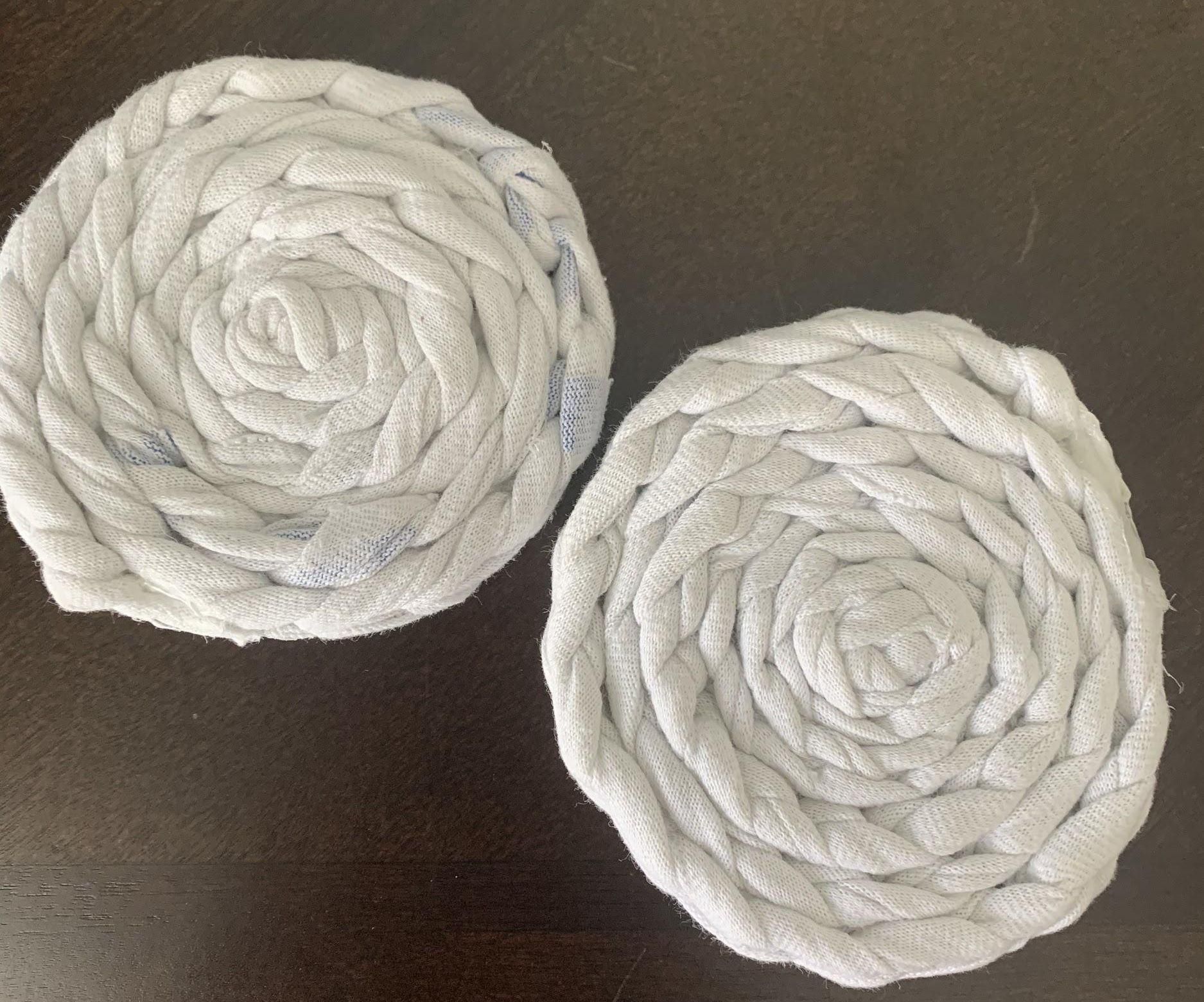 T-shirt Yarn Coaster : 4 Steps - Instructables