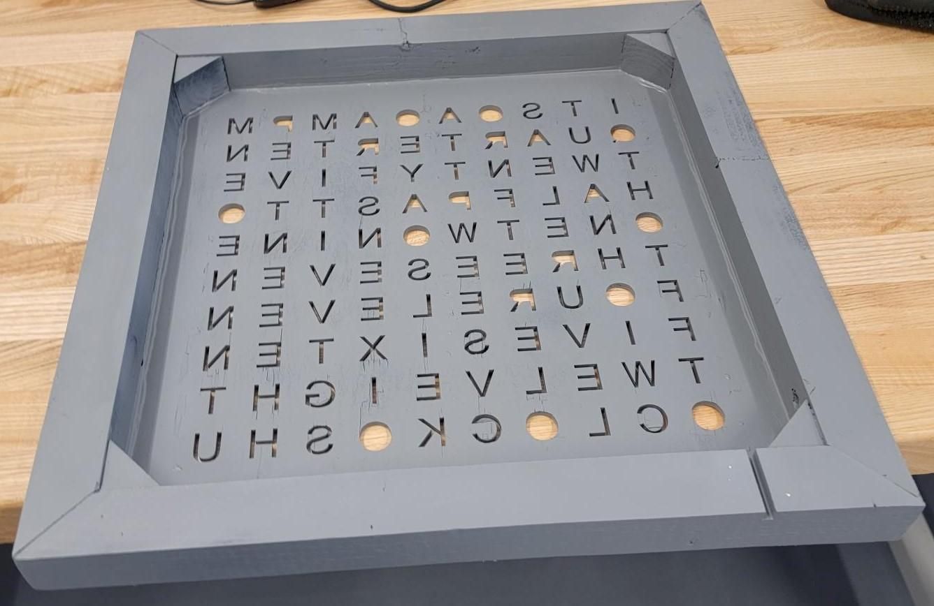 Homemade Word Clock : 9 Steps (with Pictures) - Instructables