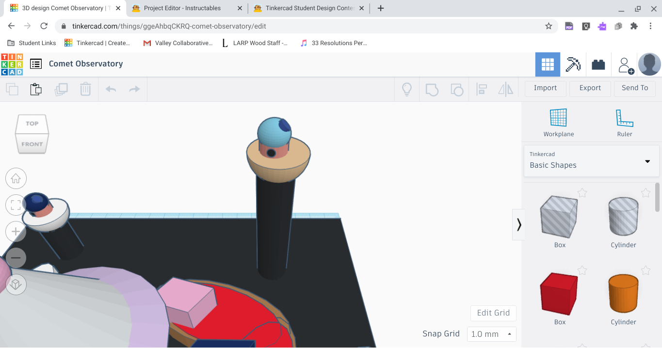 Rosalina's Comet Observatory 3d Model Scene : 8 Steps - Instructables