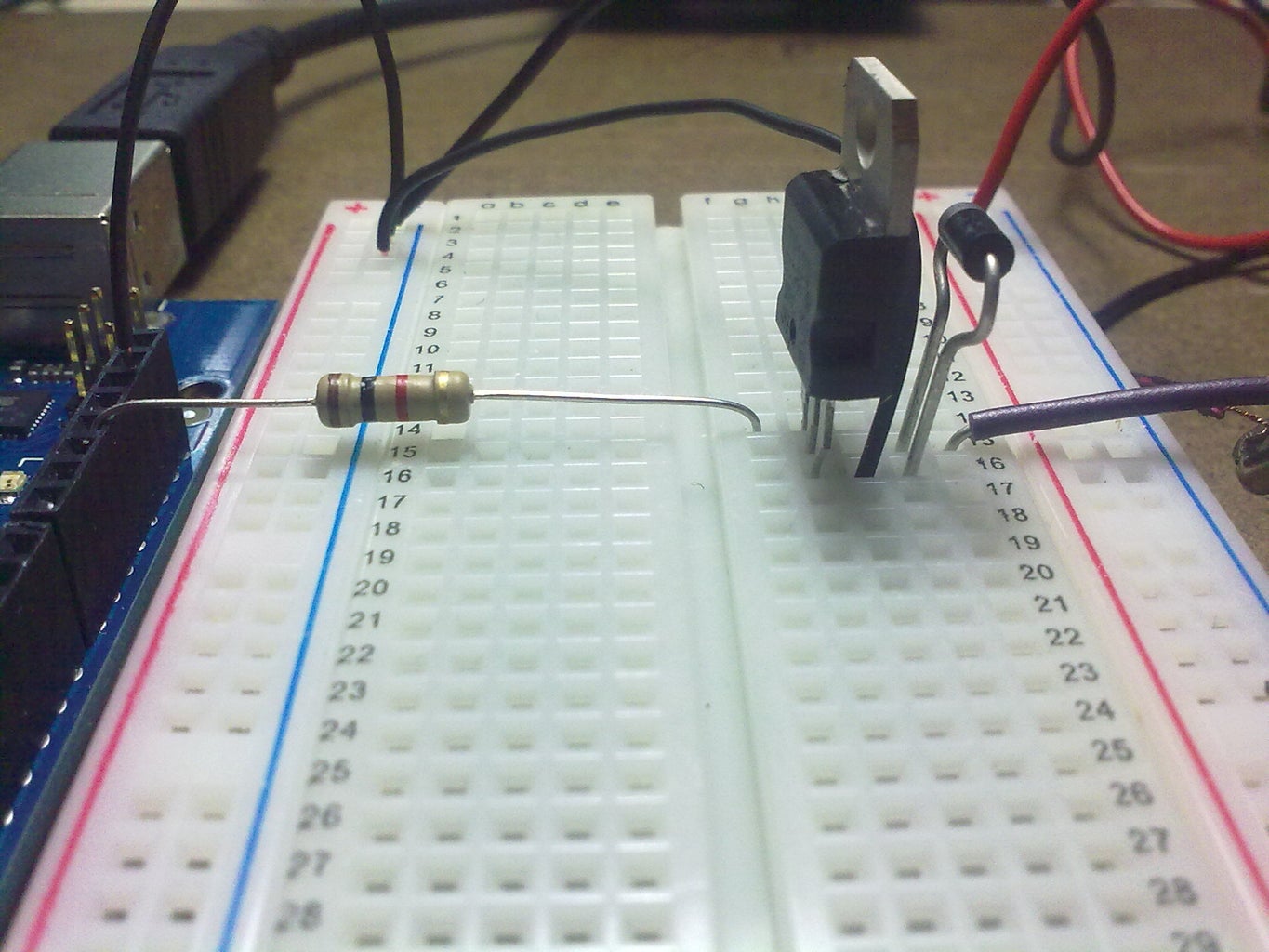 Use Arduino With Tip120 Transistor To Control Motors And High Power