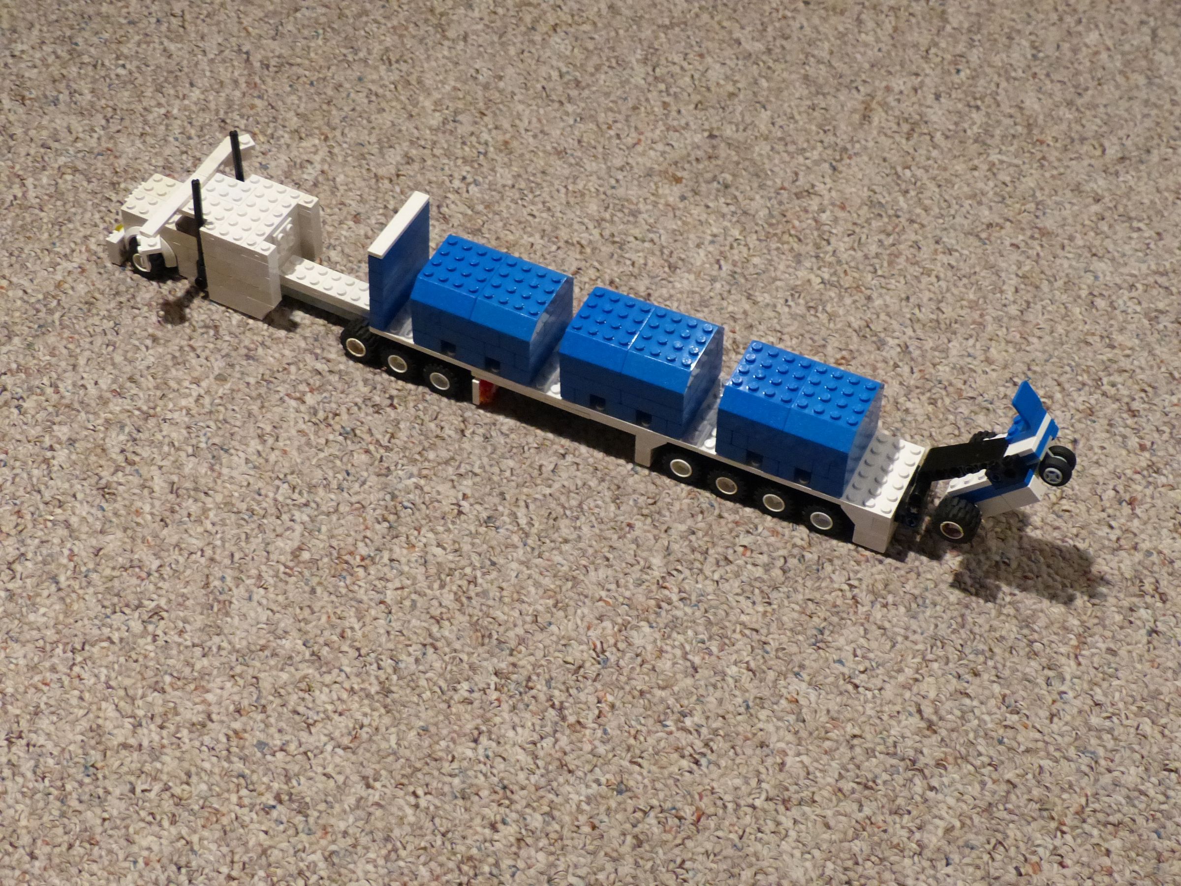 Lego Semi, Trailer, Forklift, and Crates : 4 Steps - Instructables