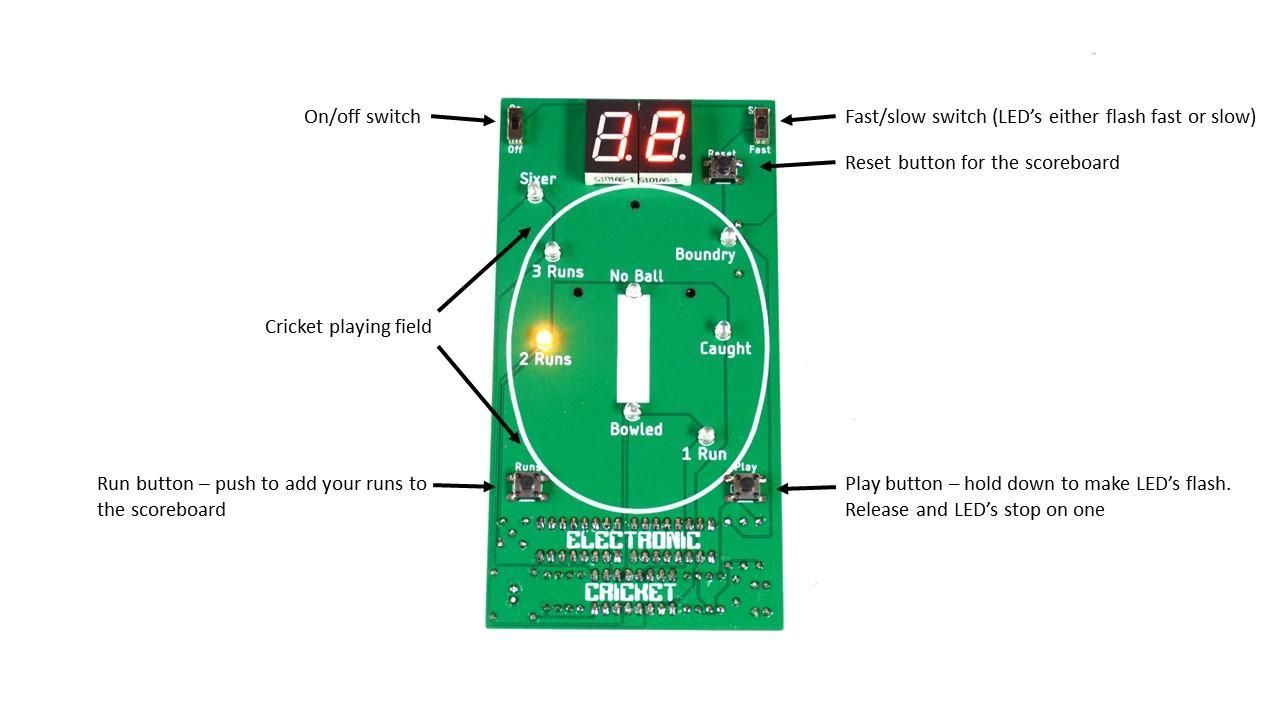 Electronic Cricket Game V2 : 5 Steps (with Pictures) - Instructables