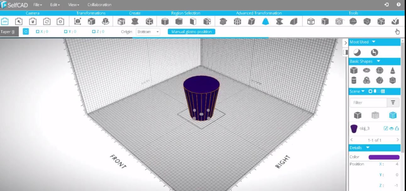 Modeling a Mug in SelfCAD : 3 Steps - Instructables