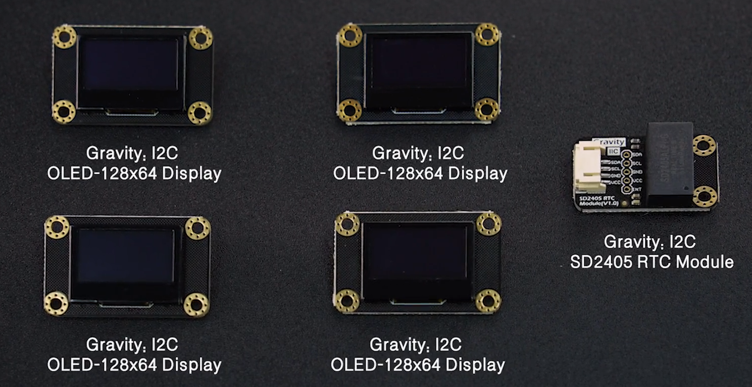 Make a Cube Timer Using 4 OLED Displays and I2C Multiplexer : 8 Steps ...