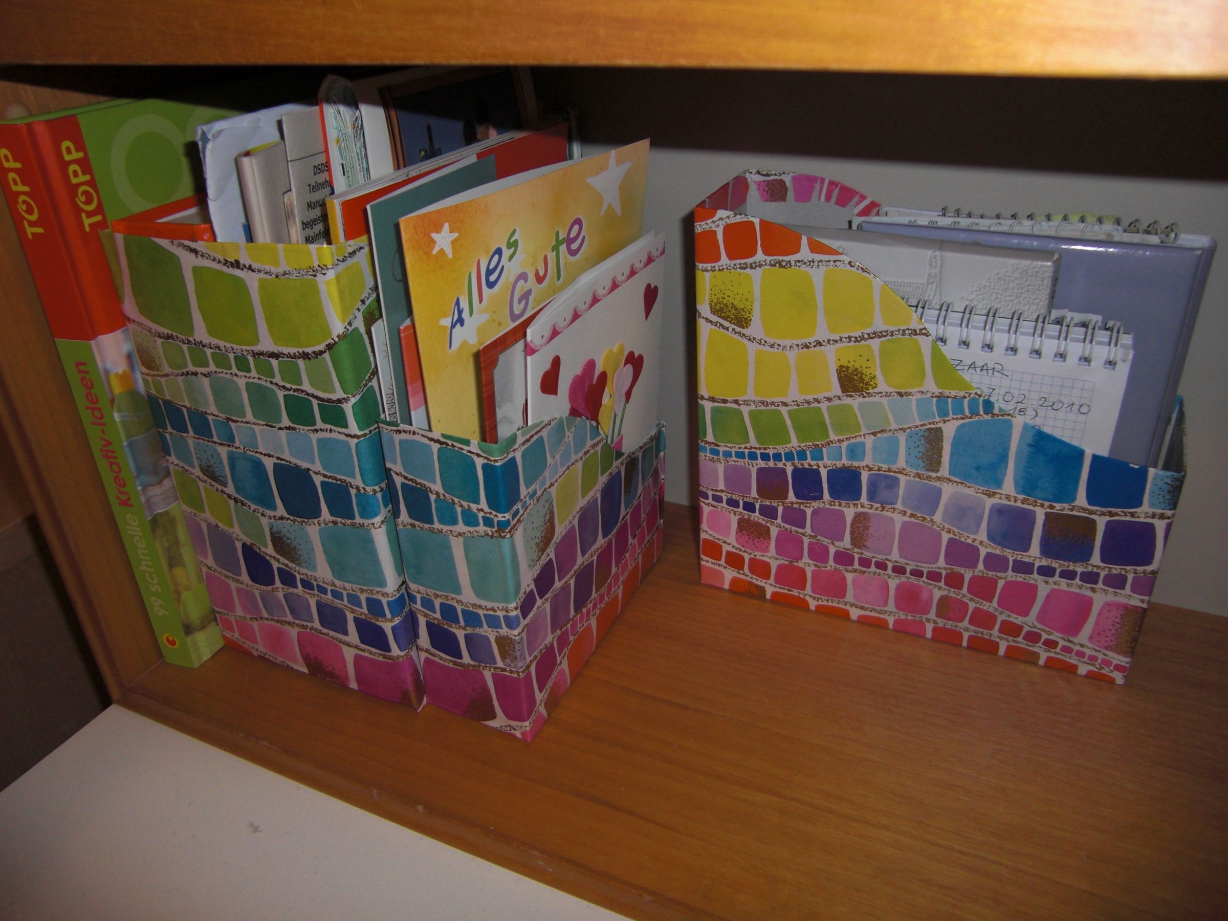 Recycled Organizer From 1/2 Cardboard Box : 4 Steps - Instructables