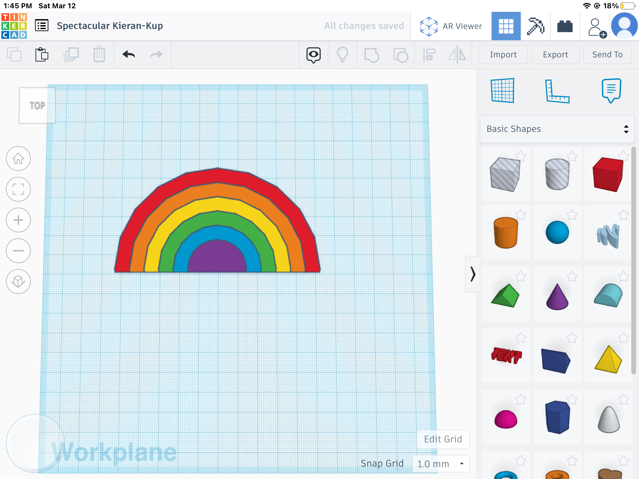 How to Make a 🌈 Rainbow 🌈 in TinkerCad : 5 Steps - Instructables