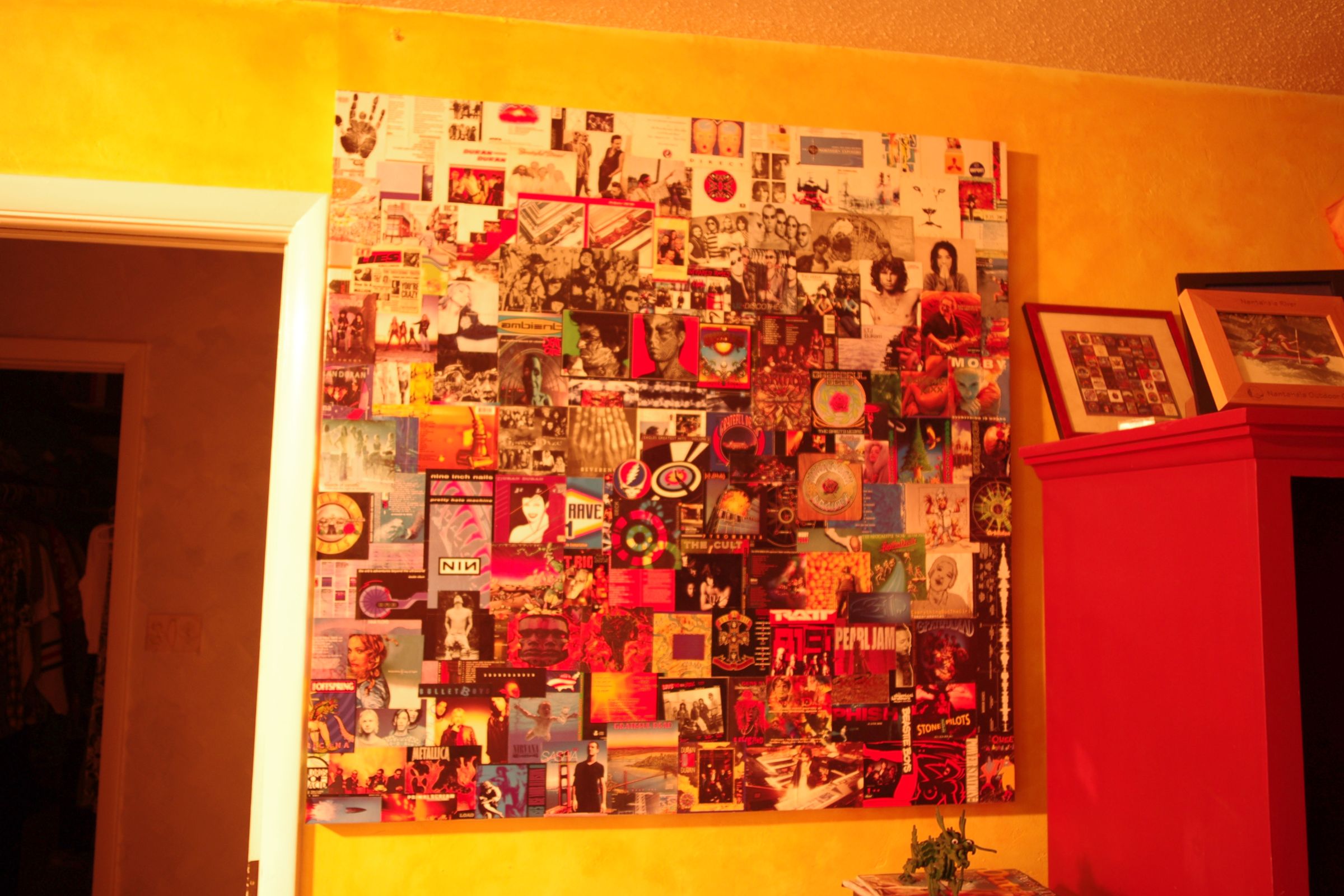 Repurpose CD Album Cover Art in Giant Wall Collage. - Instructables