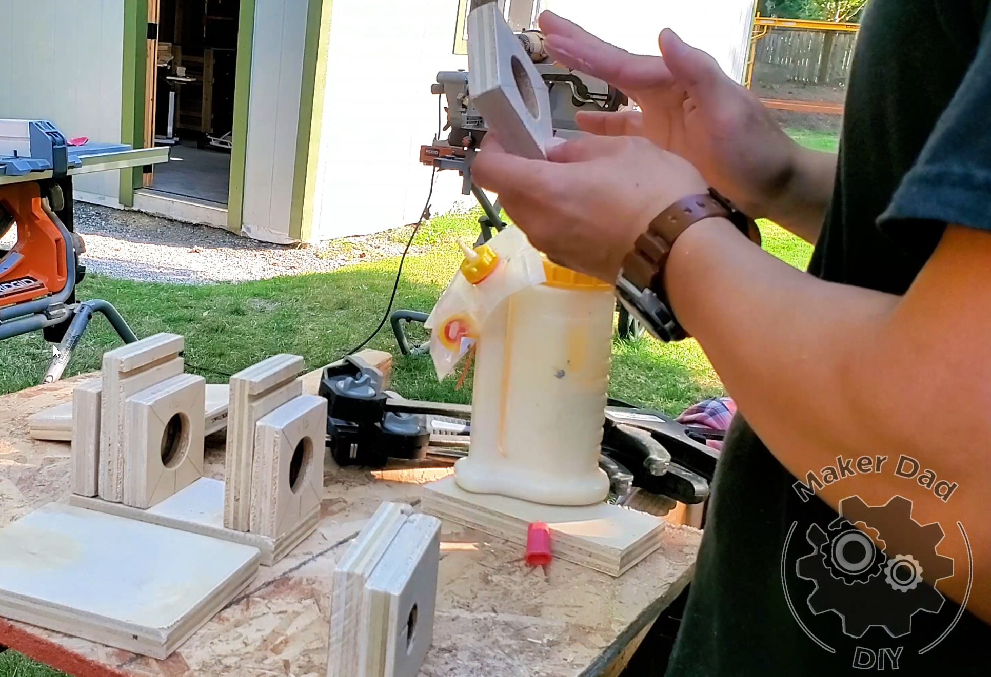 How to Make Dowels: Dowel Making Jig ( With Table Saw ) : 8 Steps (with ...