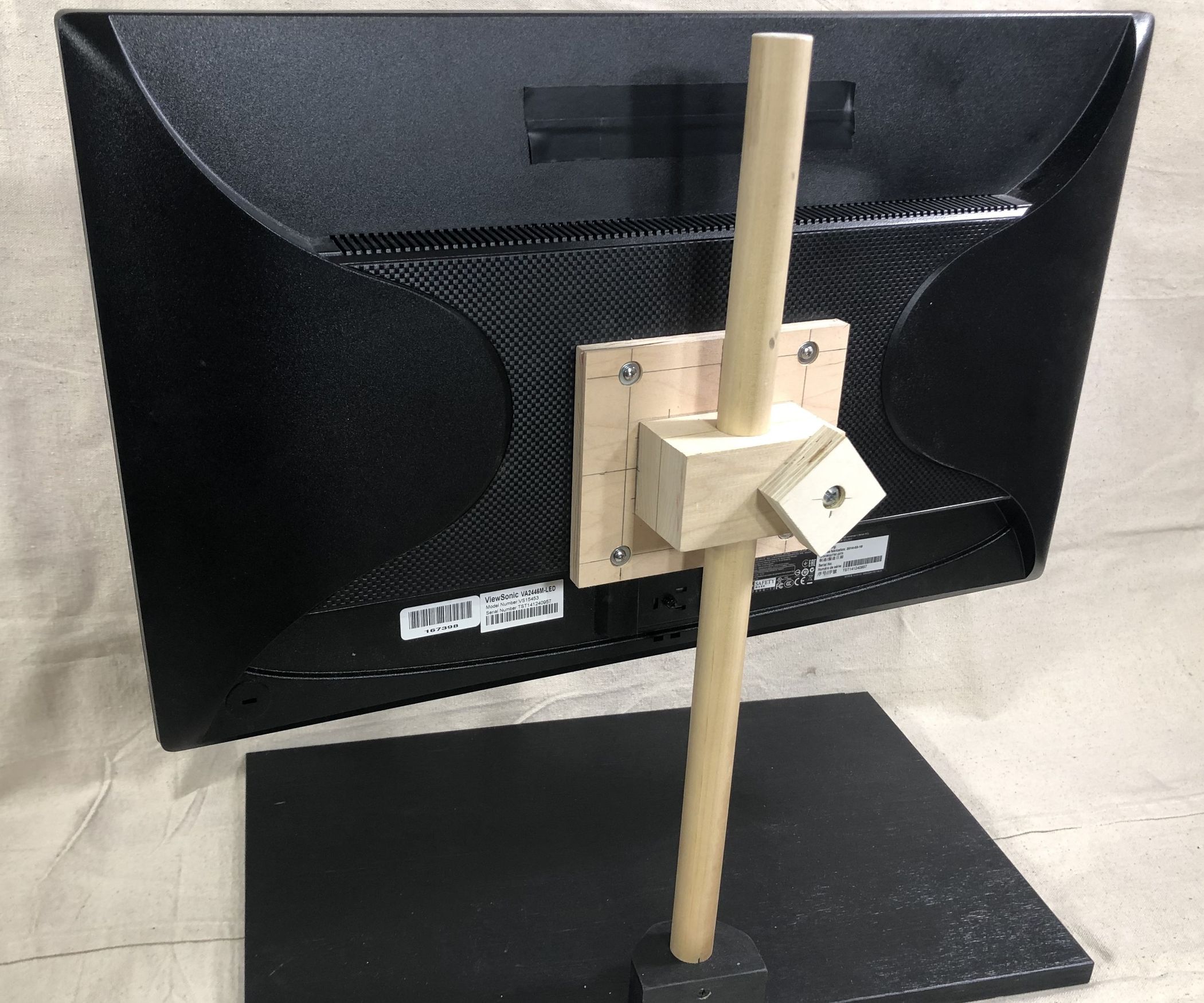 Wooden Adjustable Height Monitor Stand : 8 Steps (with Pictures ...