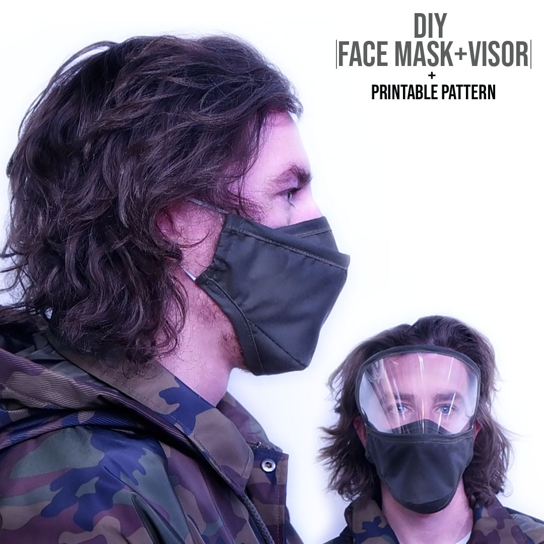 Face Mask + Eye Guard With Tie Back Option : 19 Steps - Instructables