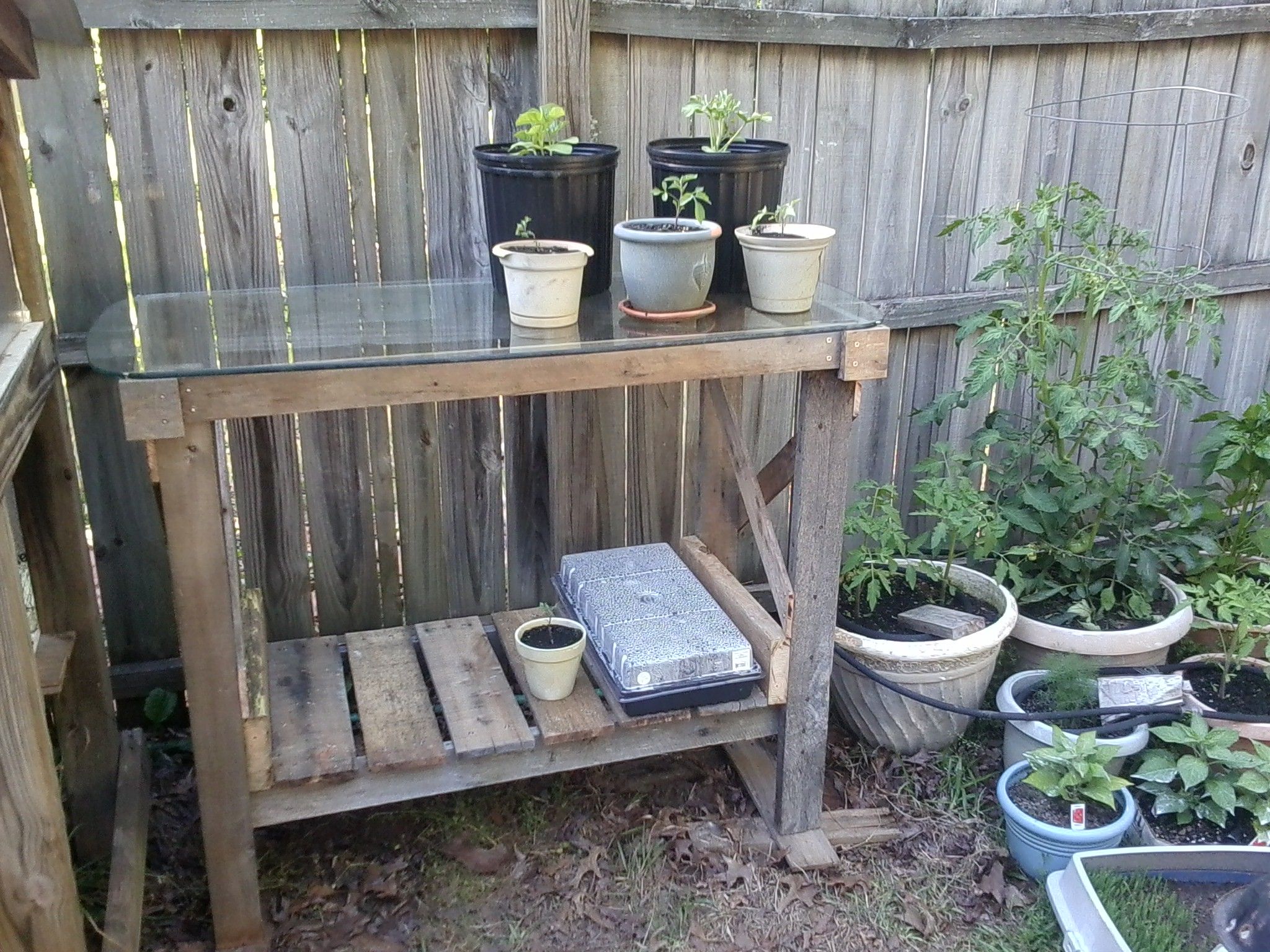 Planting Bench With Protected Growing Station : 3 Steps (with Pictures ...