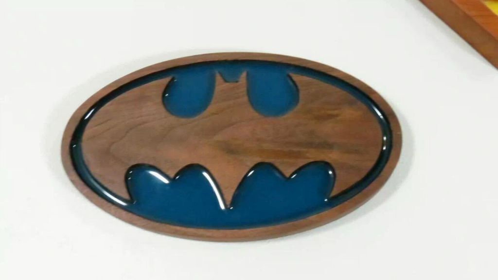 Batman Wood Logo