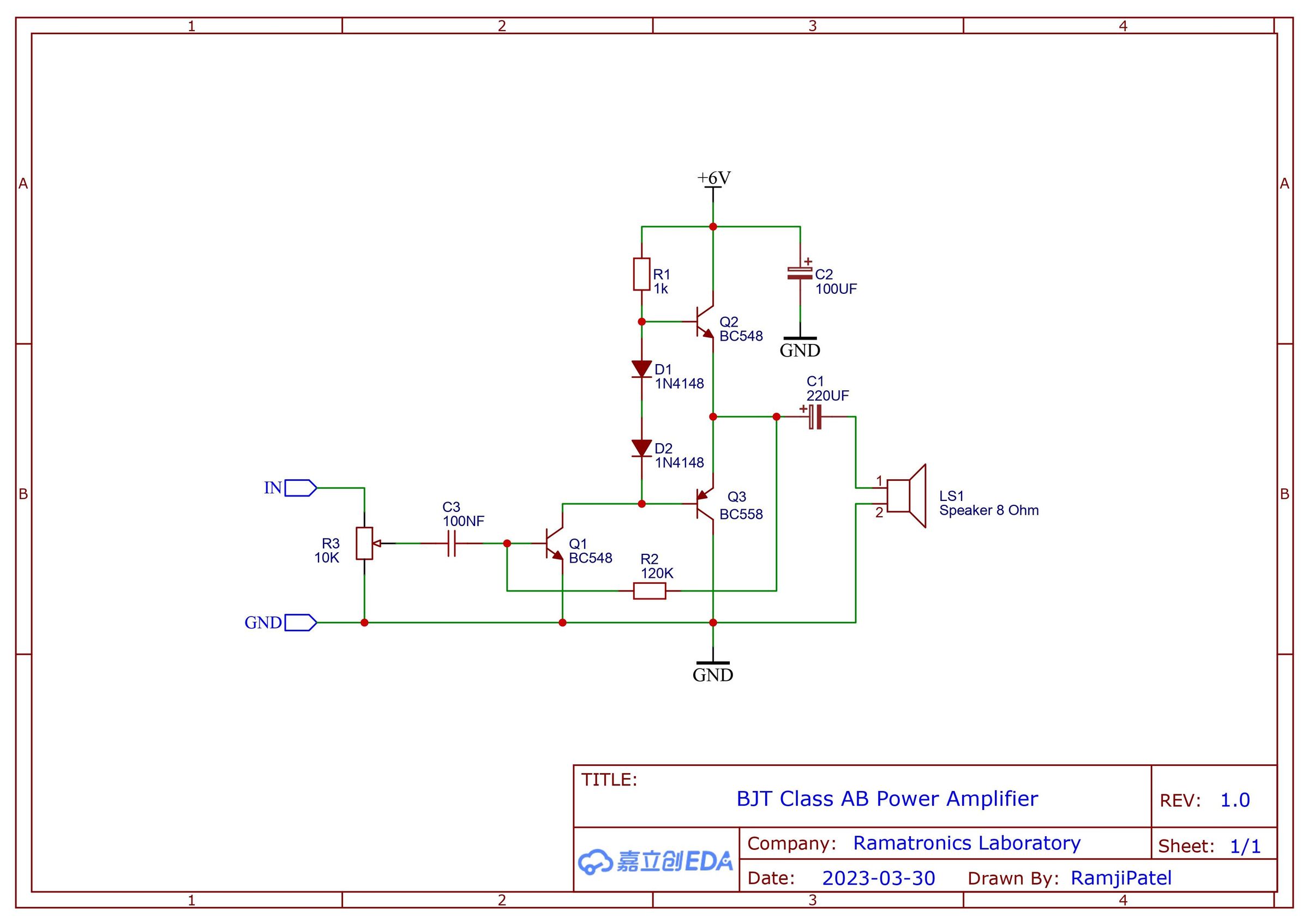 BJT Class AB Power Amplifier : 3 Steps - Instructables