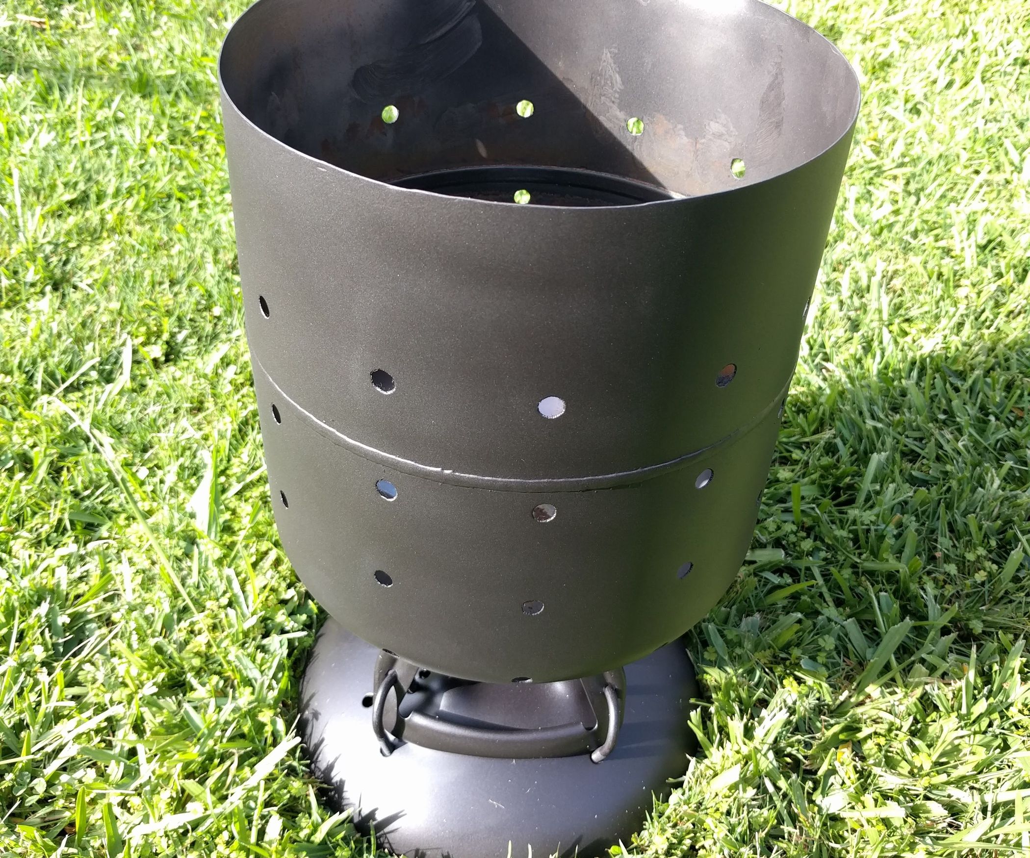 Homemade Firepit From Helium Tank (No Welding!) : 8 Steps (with ...
