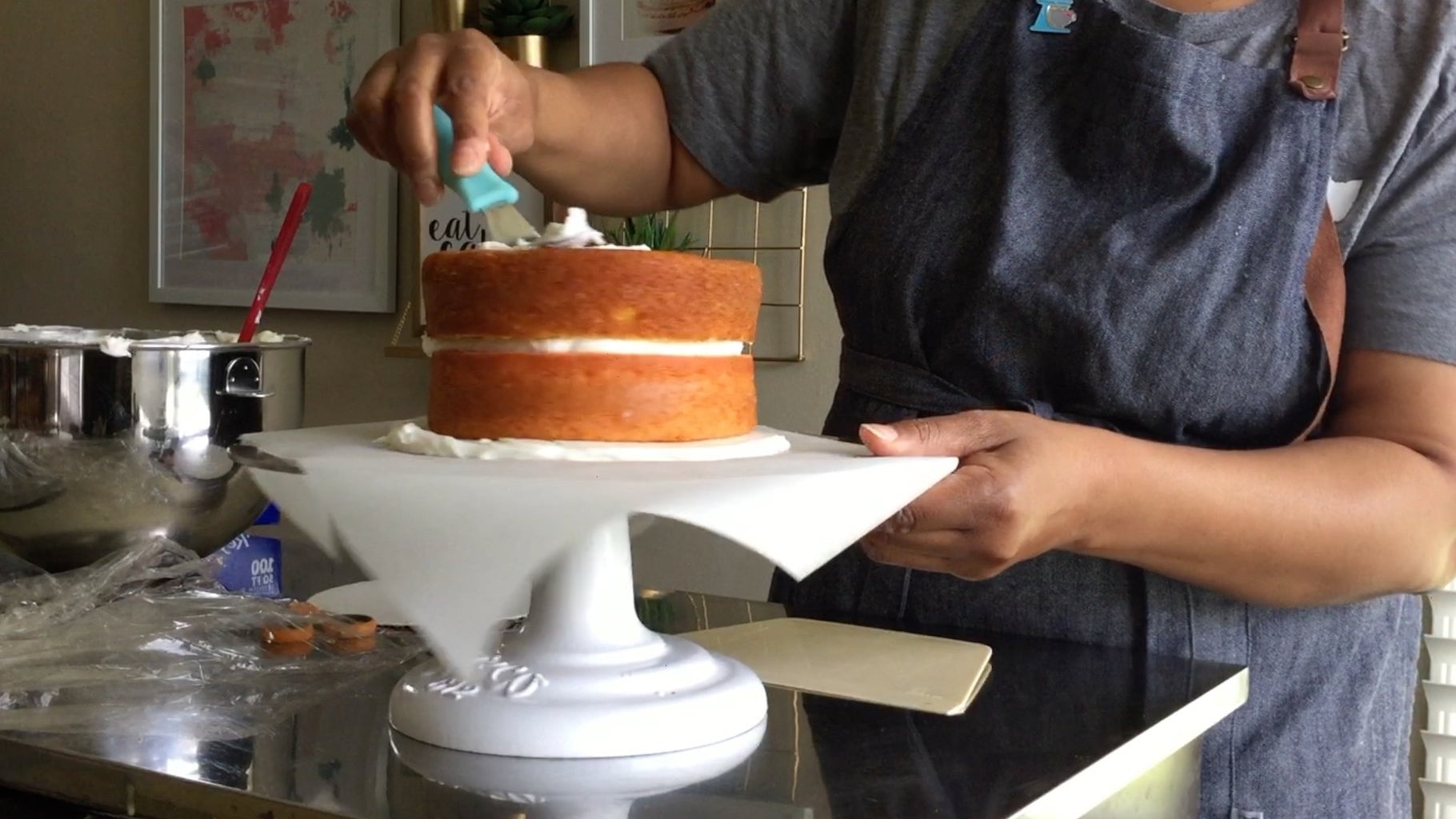 Easy Buttercream Birthday Cake 15 Steps With Pictures Instructables