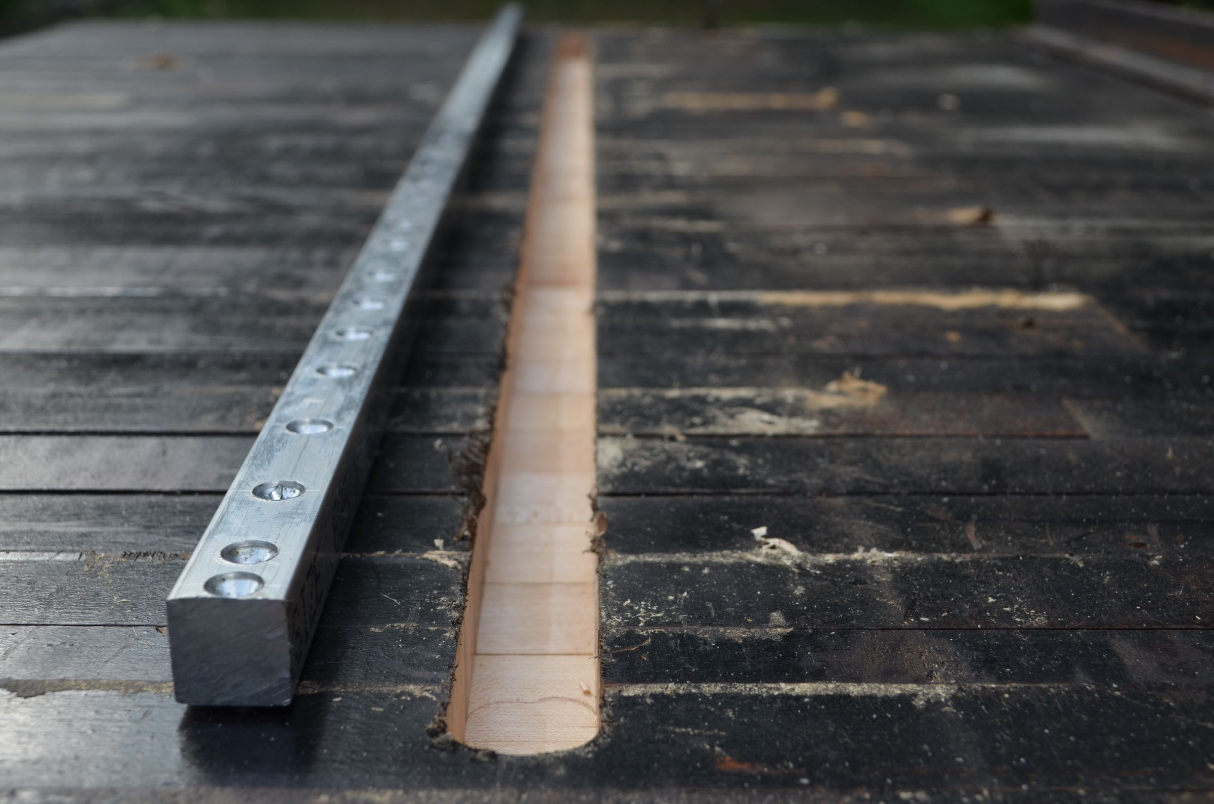 Reclaimed Bowling Lane Table : 5 Steps (with Pictures) - Instructables