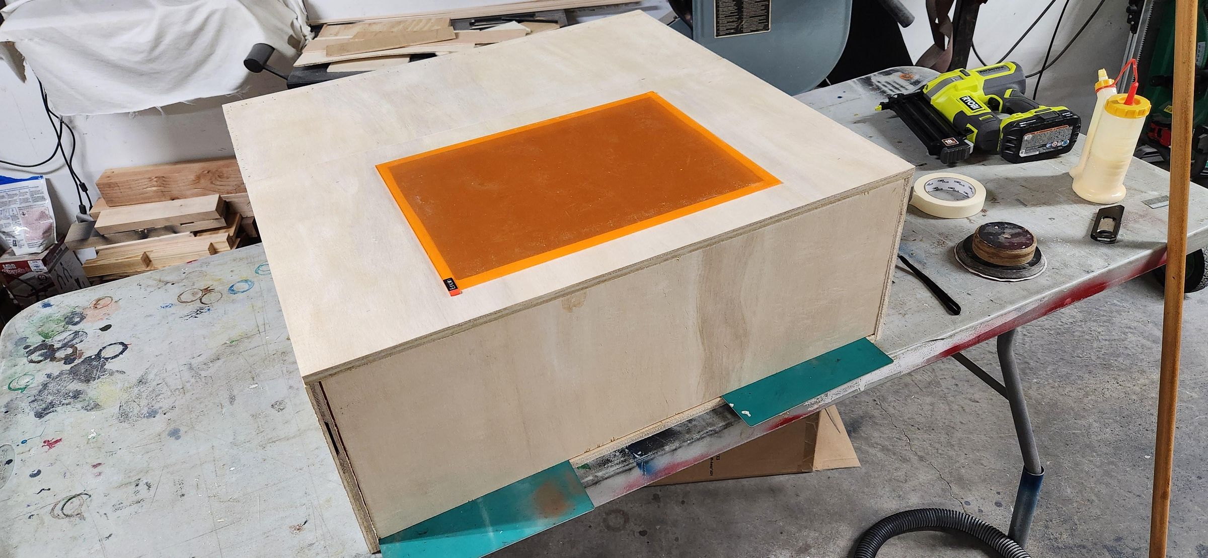 Plywood and Acrylic Laser Enclosure With Exhaust Fan and LED Lights ...