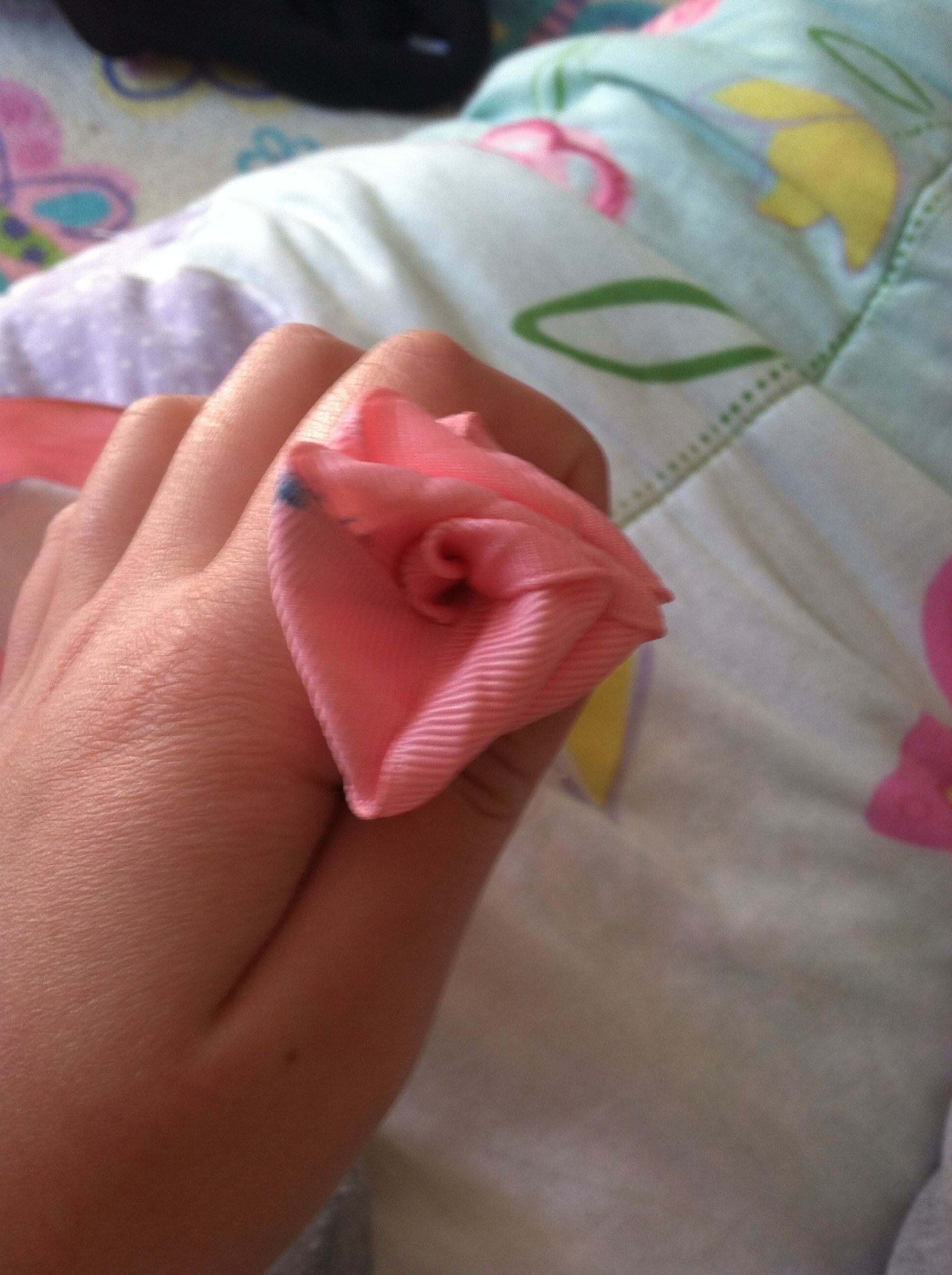 Ribbon Rose : 11 Steps - Instructables