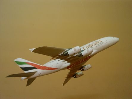 A380 Emirates Paper Model 1:132 : 5 Steps - Instructables
