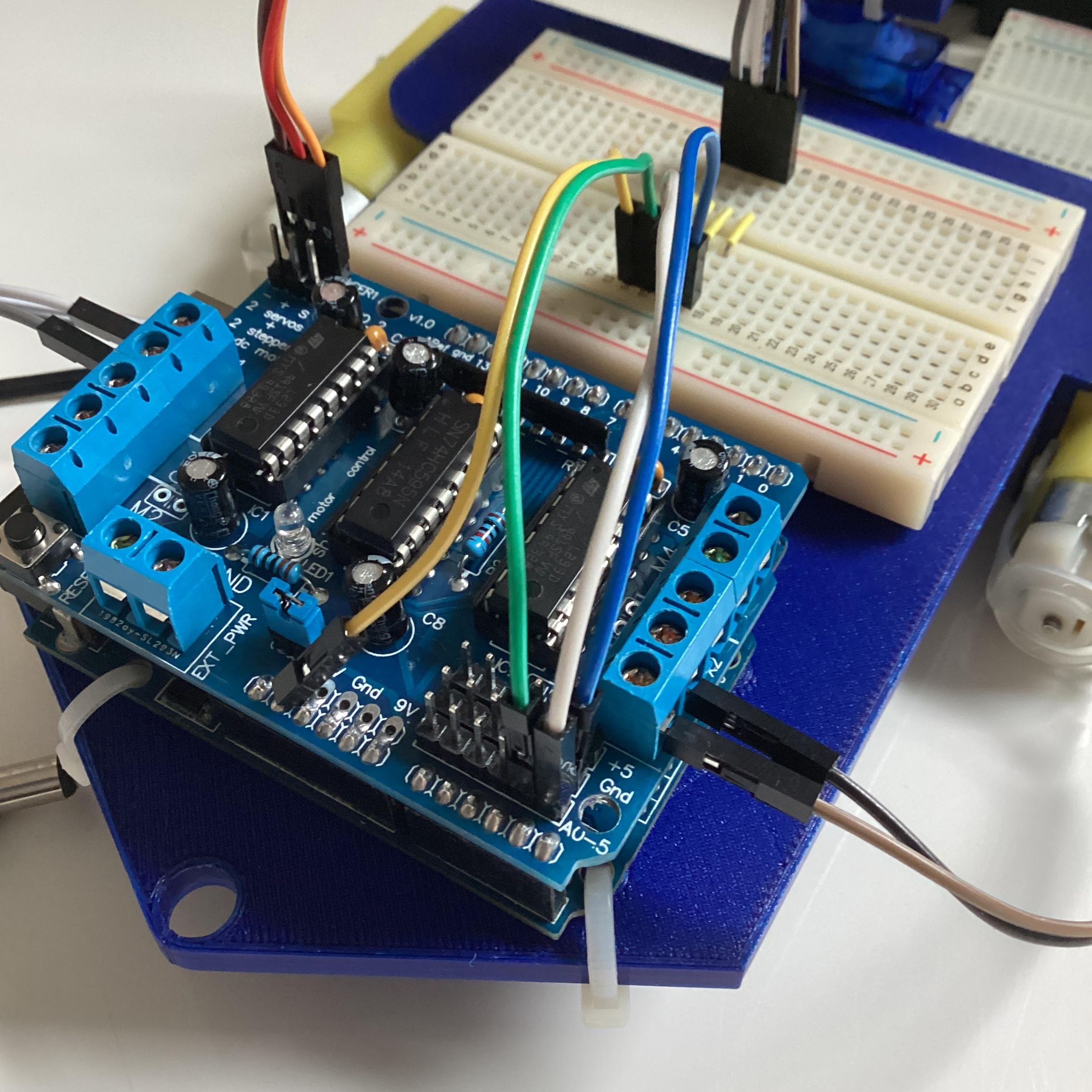 Arduino Ground Rover With Adafruit Motor Shield V1 and Servo Sonar ...