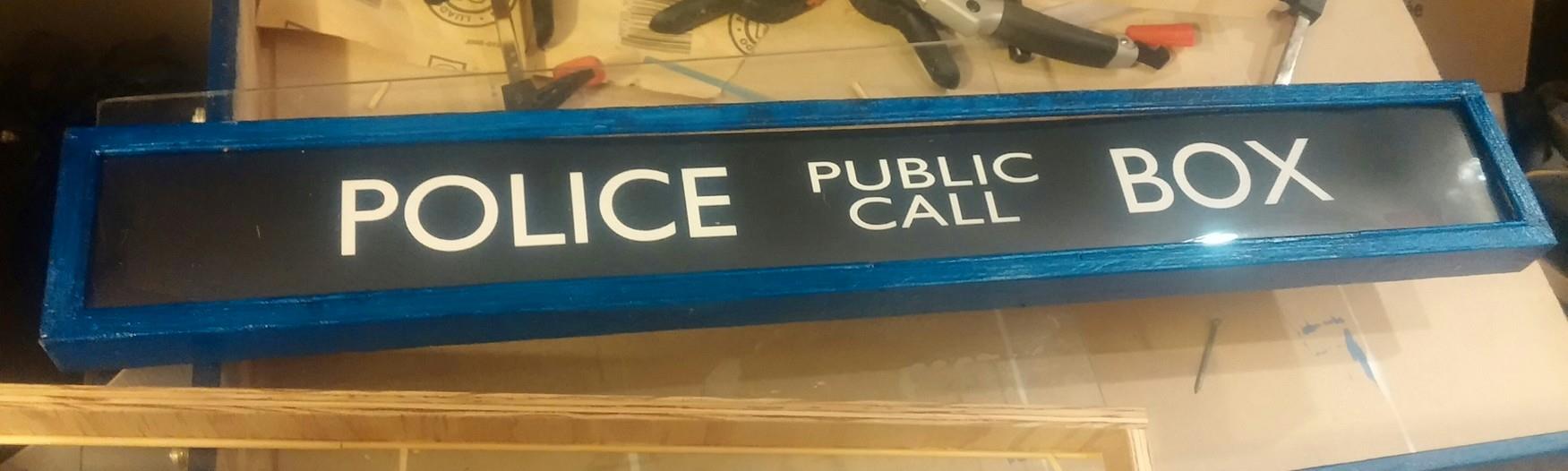 Police Public Call Box Sign Print Out