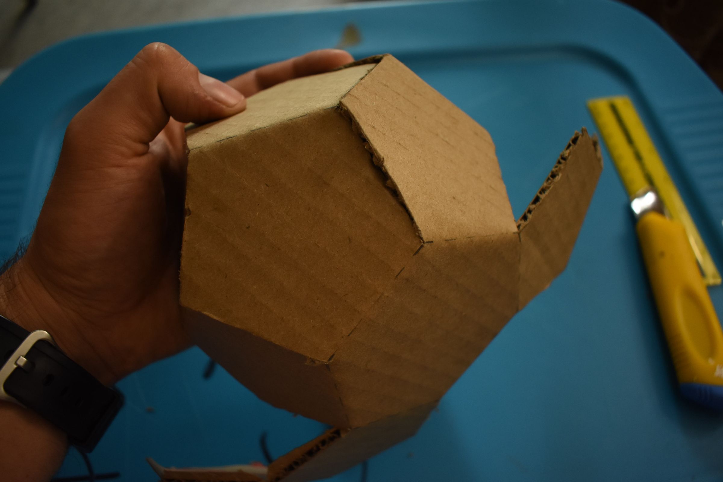 Modern Geometric [Cardboard] Planter : 8 Steps (with Pictures ...