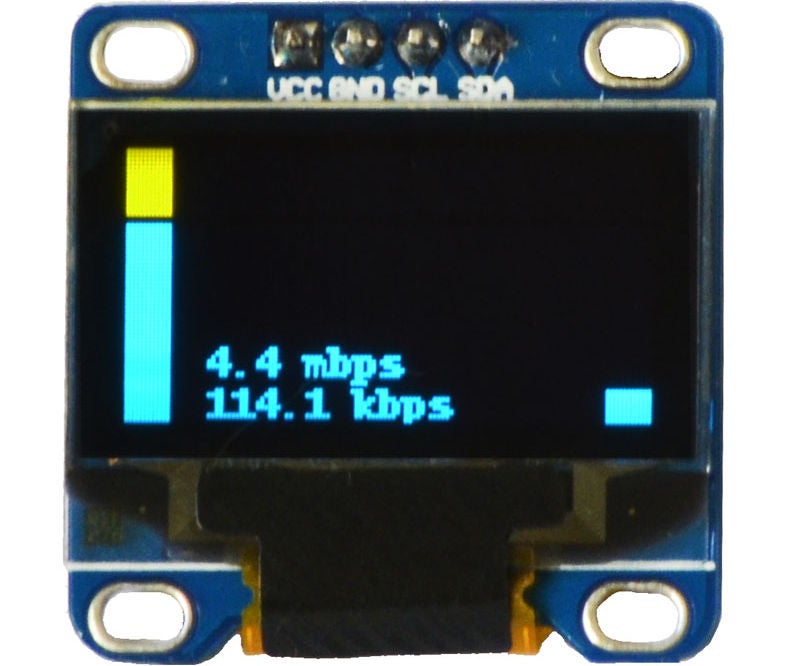 Raspberry Pi OLED Internet Bandwidth Display : 3 Steps - Instructables