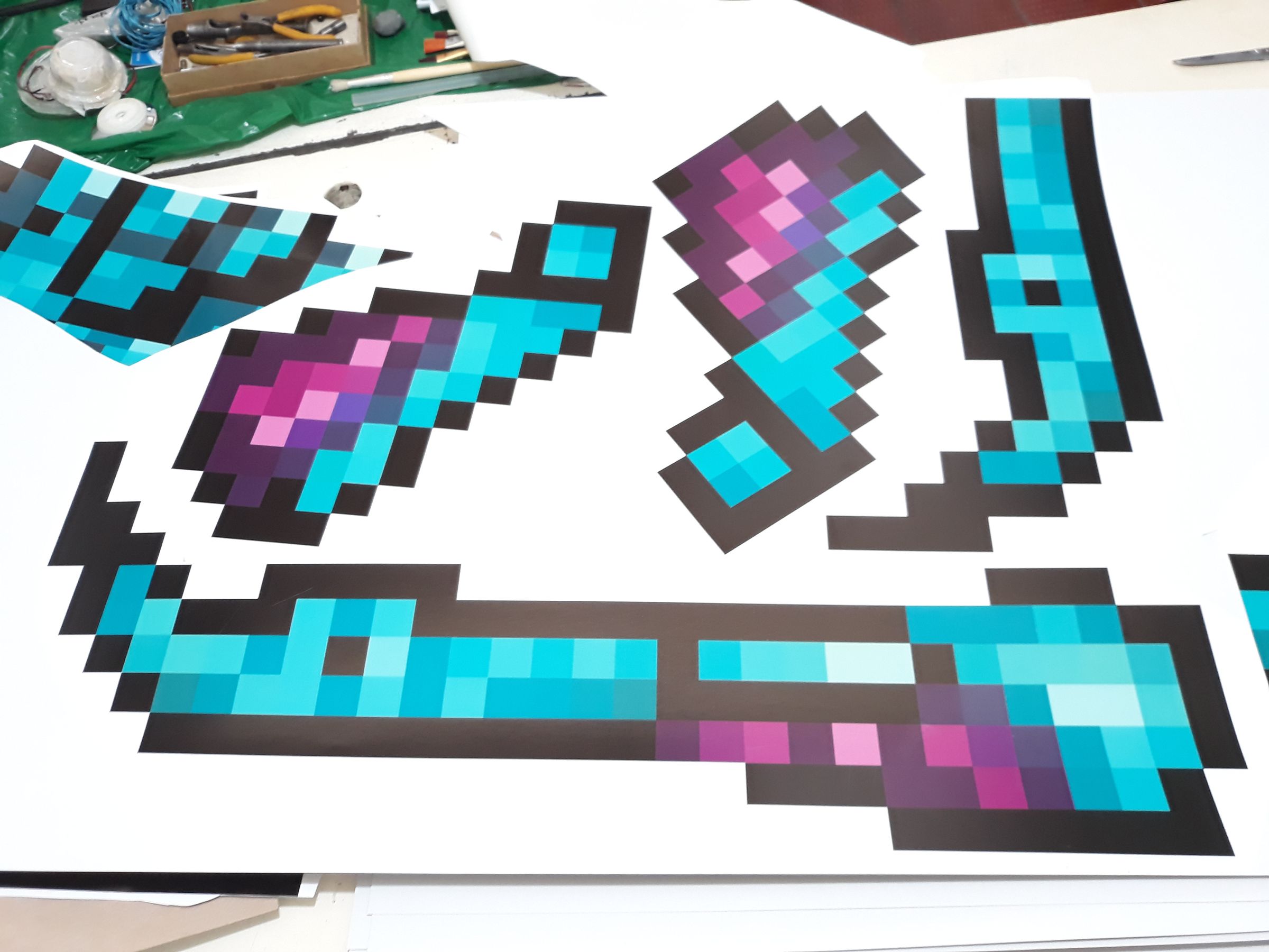 How to Make a 8-BIT SHARK BEAST Cardboard Costume : 15 Steps ...