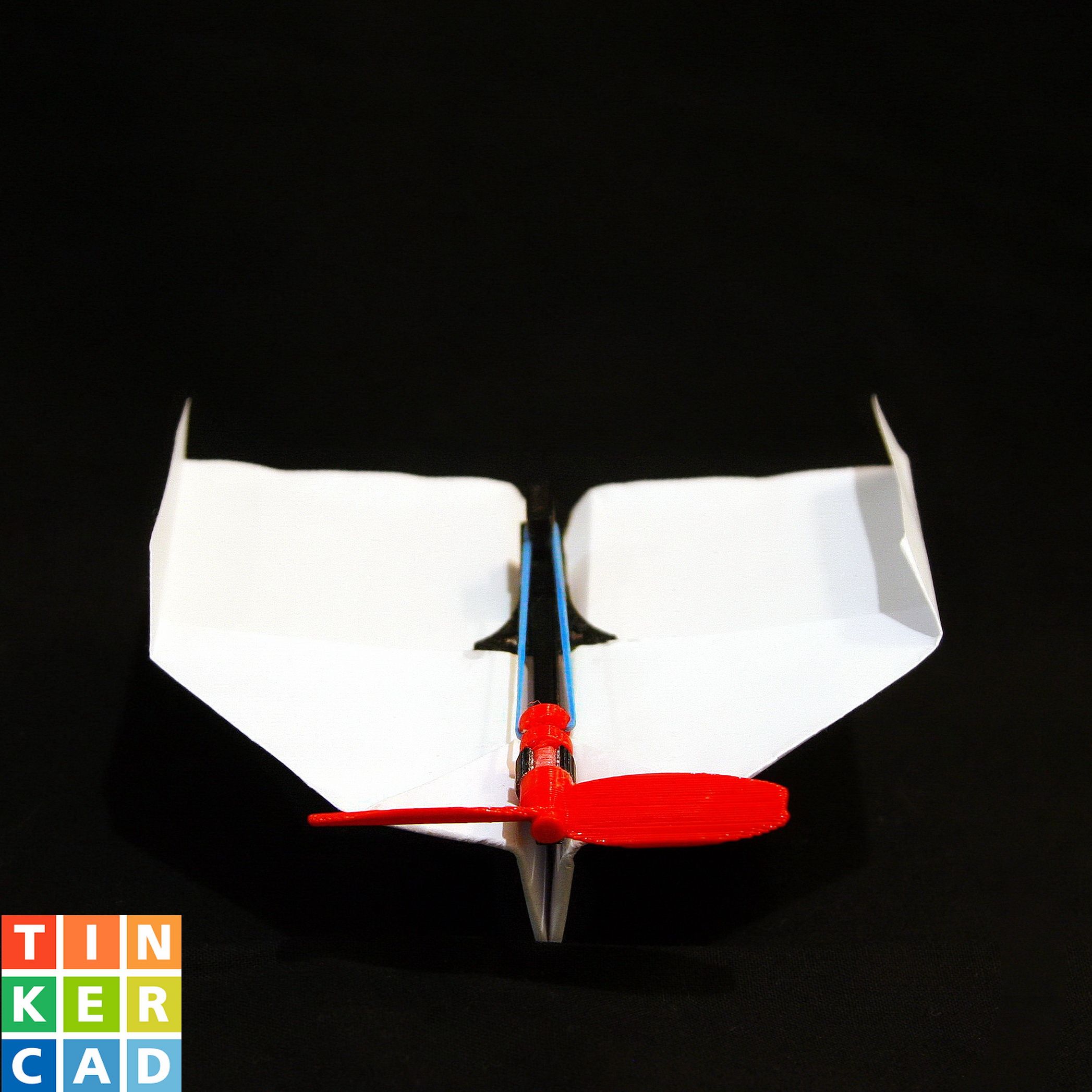 Rubber Band Powered Paper Plane : 4 Steps - Instructables