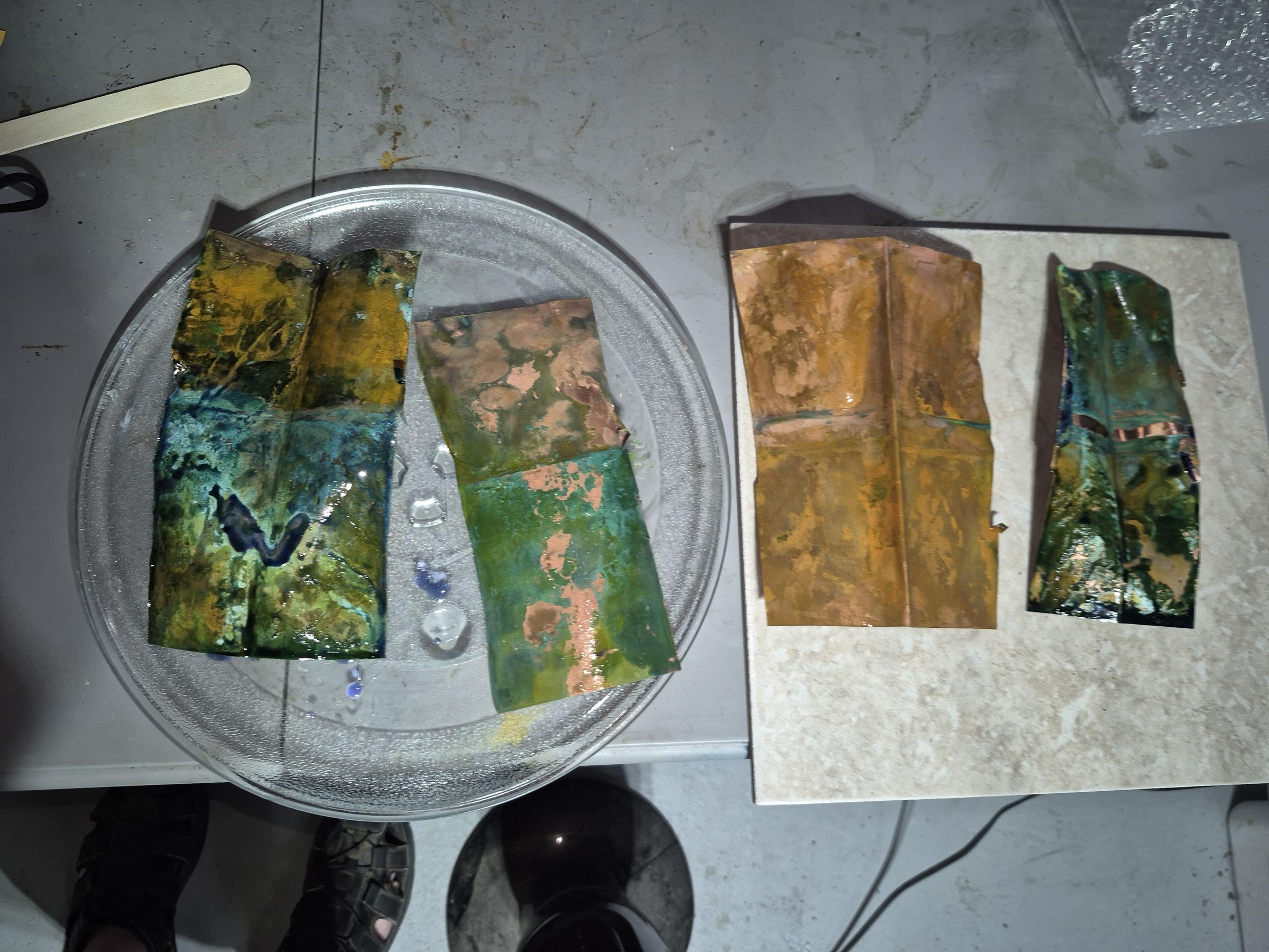 Copper Electroplating Salt Corrosison Method With Epoxy for Art and ...