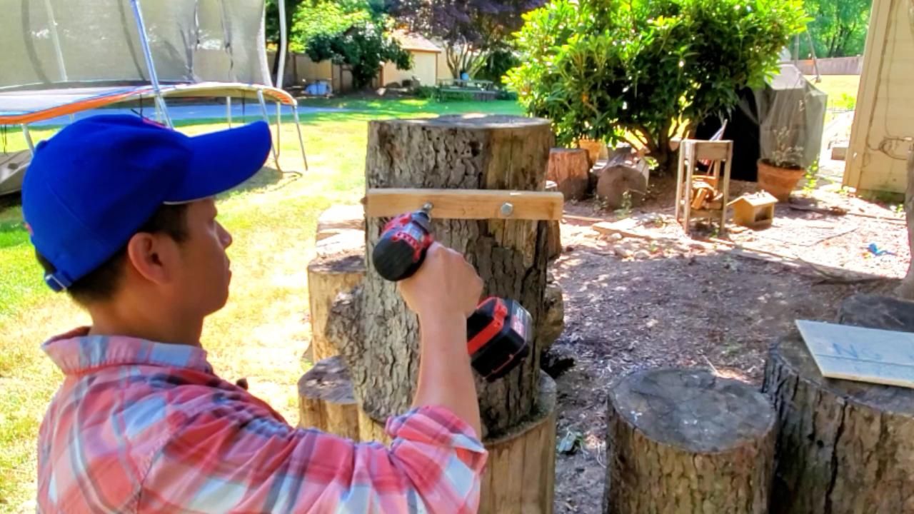 DIY: Build a Ladder and Cut the Tree - Removing Large Trees Near Fences ...