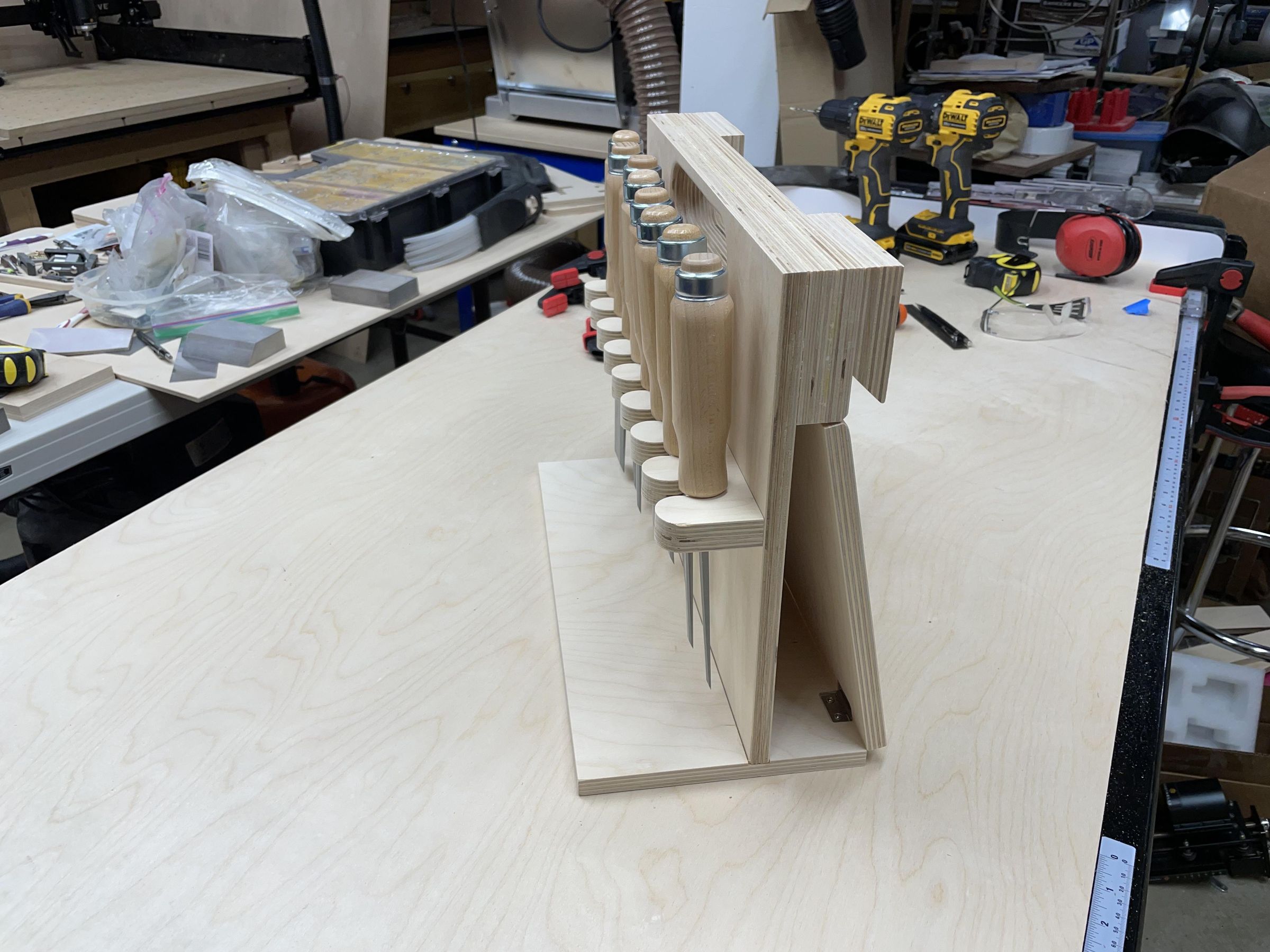 Wall Mounted Chisel Rack With Built in Stand : 8 Steps (with Pictures ...