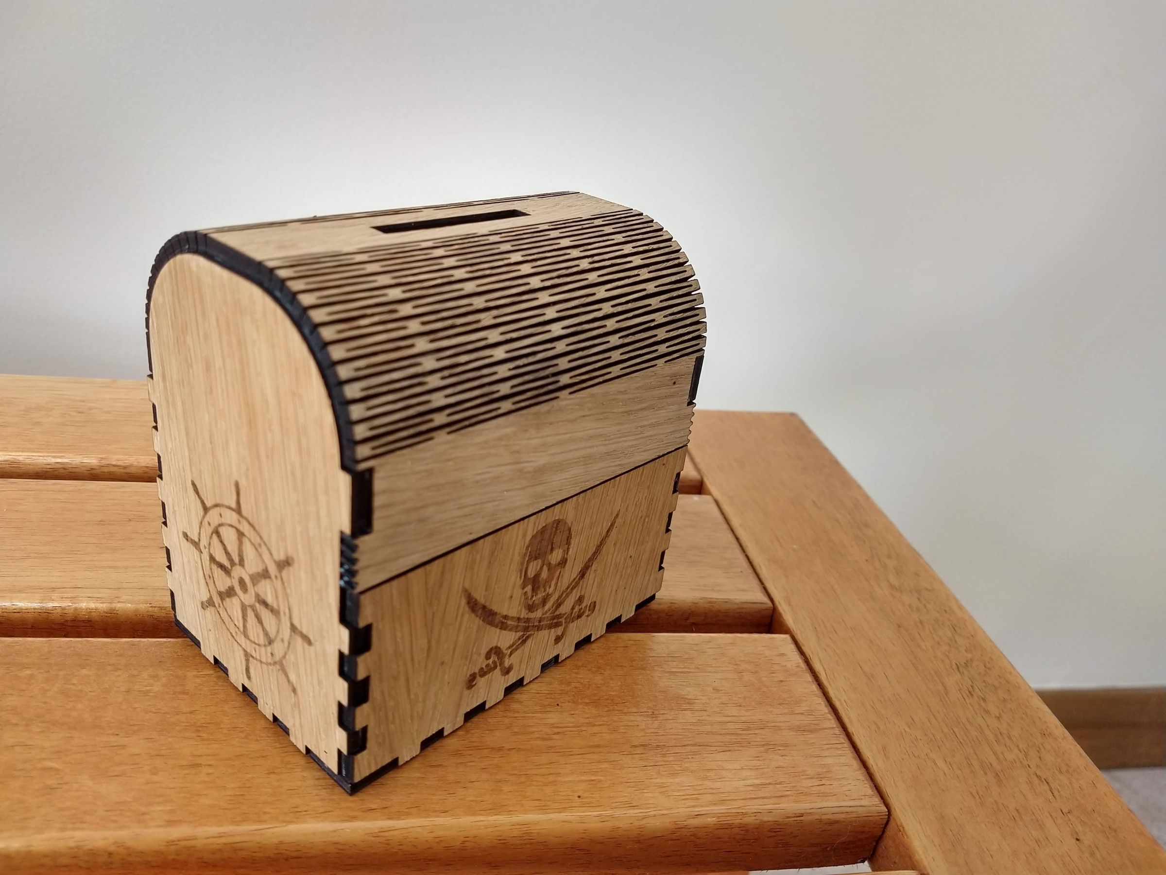 Laser Cut Treasure Chest Money Box : 9 Steps (with Pictures ...